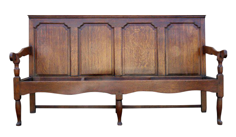 Georgian Oak Bench | Chairish