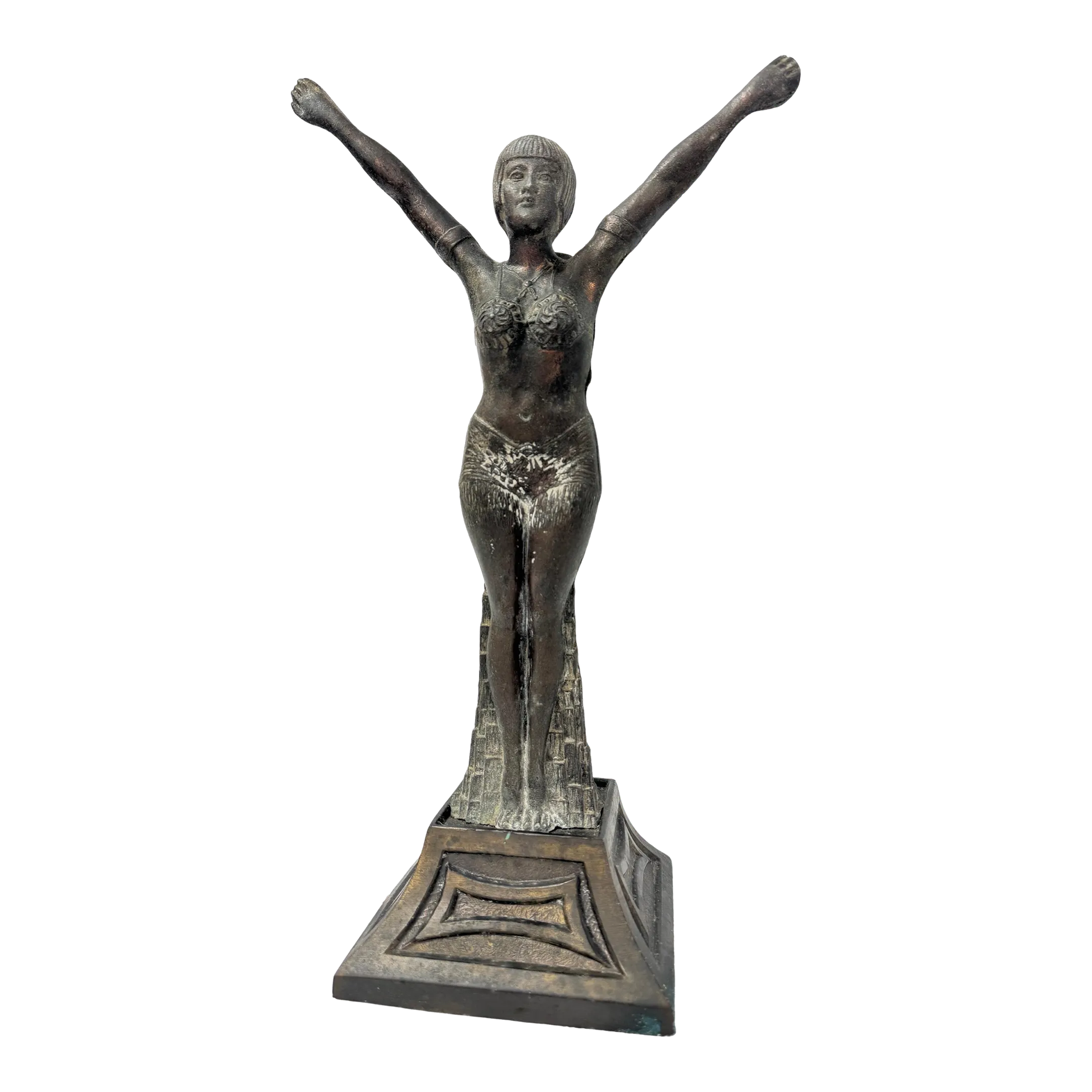 Art Deco Female Dancer Lamp | Chairish