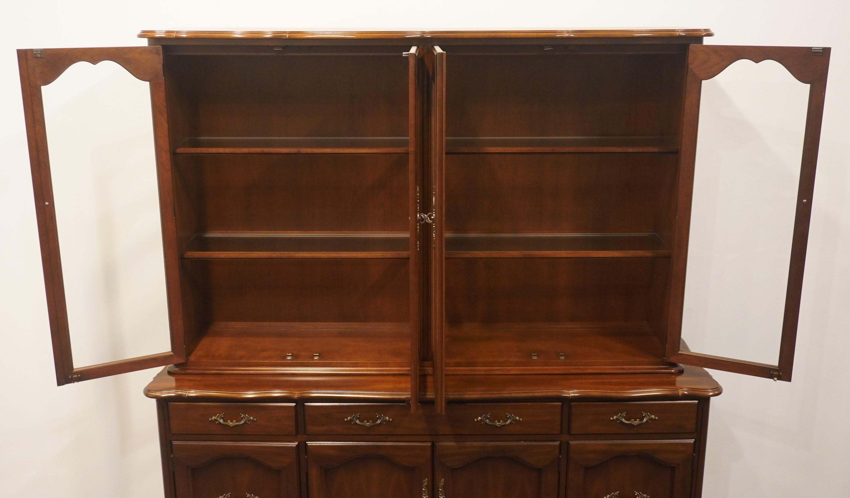 Gibbard Craftsmen Solid Cherry Country French 71 Buffet W. China Cabinet