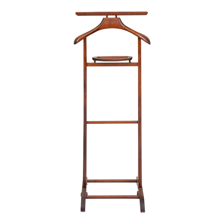Mahogany Gentleman's Valet Stand | Chairish