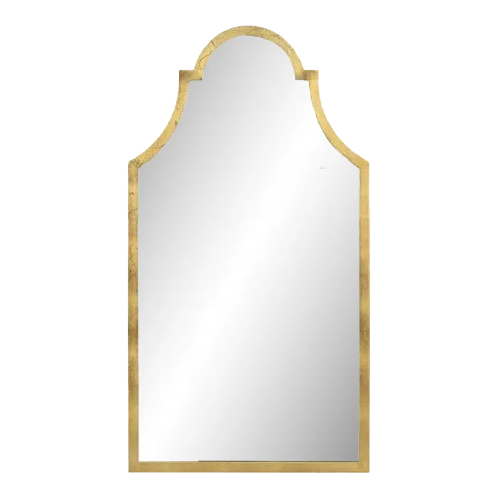 Queen Anne Style Antiqued Mirror | Chairish