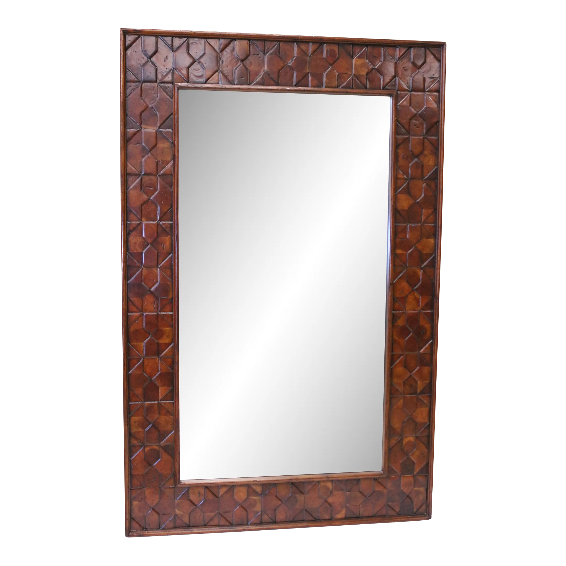 Mid 20th Century Theodore Alexander Large Mirror | Chairish