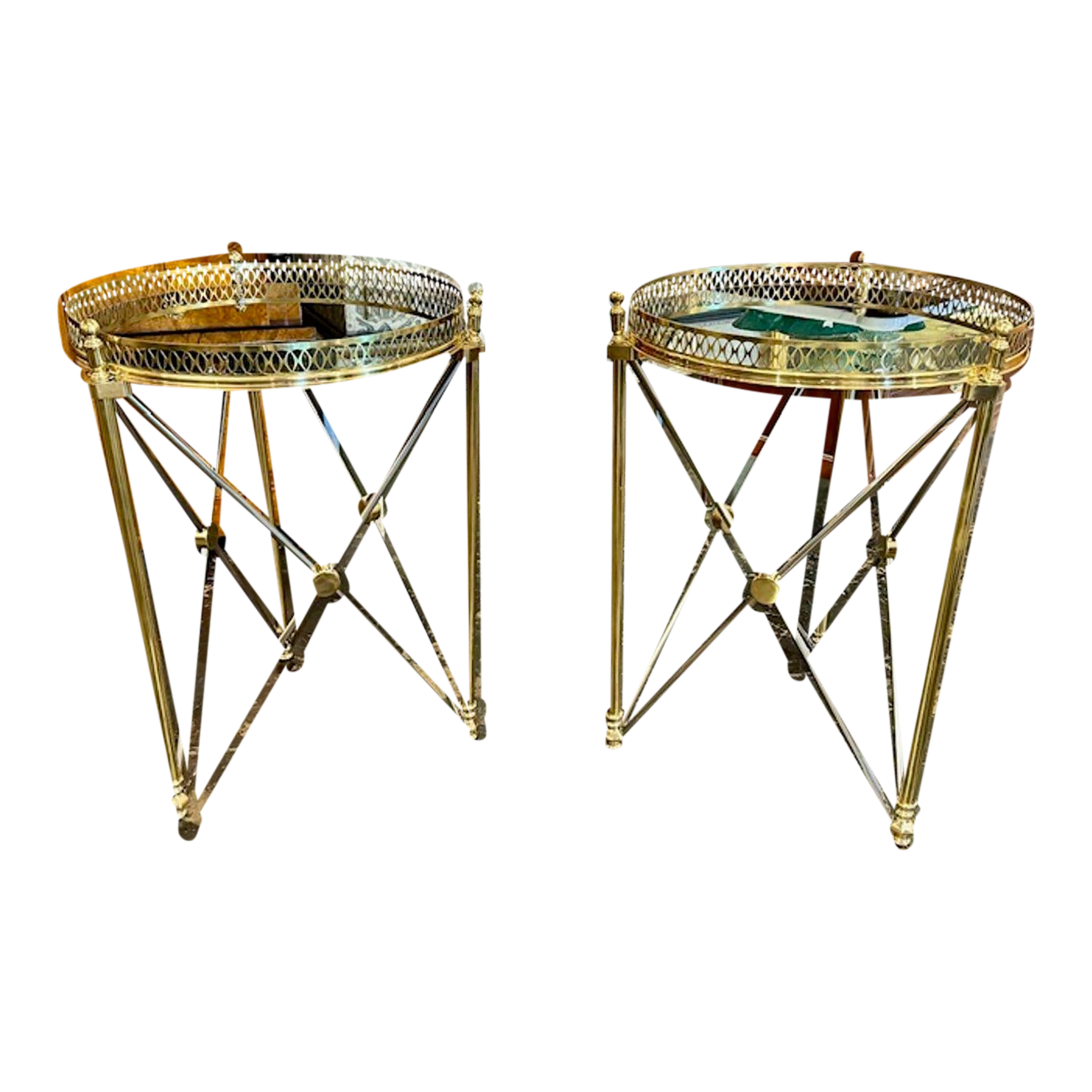 Pair of Jansen Manner Side Tables | Chairish
