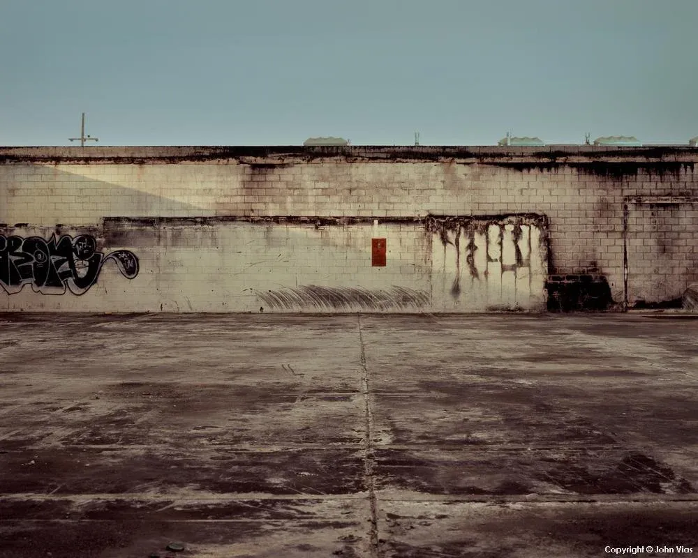 Contemporary Night Photo "Burned-Out Building" by John Vias | Chairish