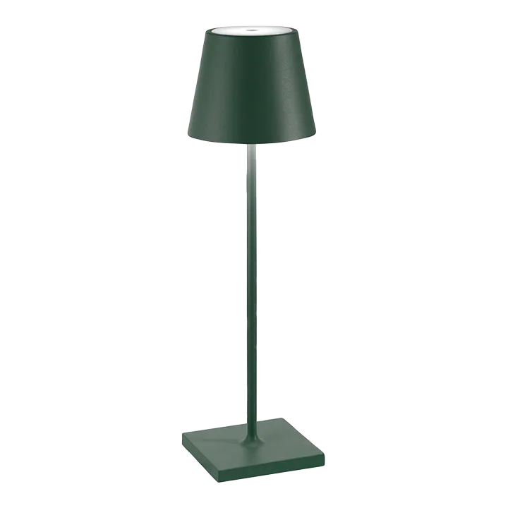 Zafferano Poldina Lamp in Dark Green | Chairish