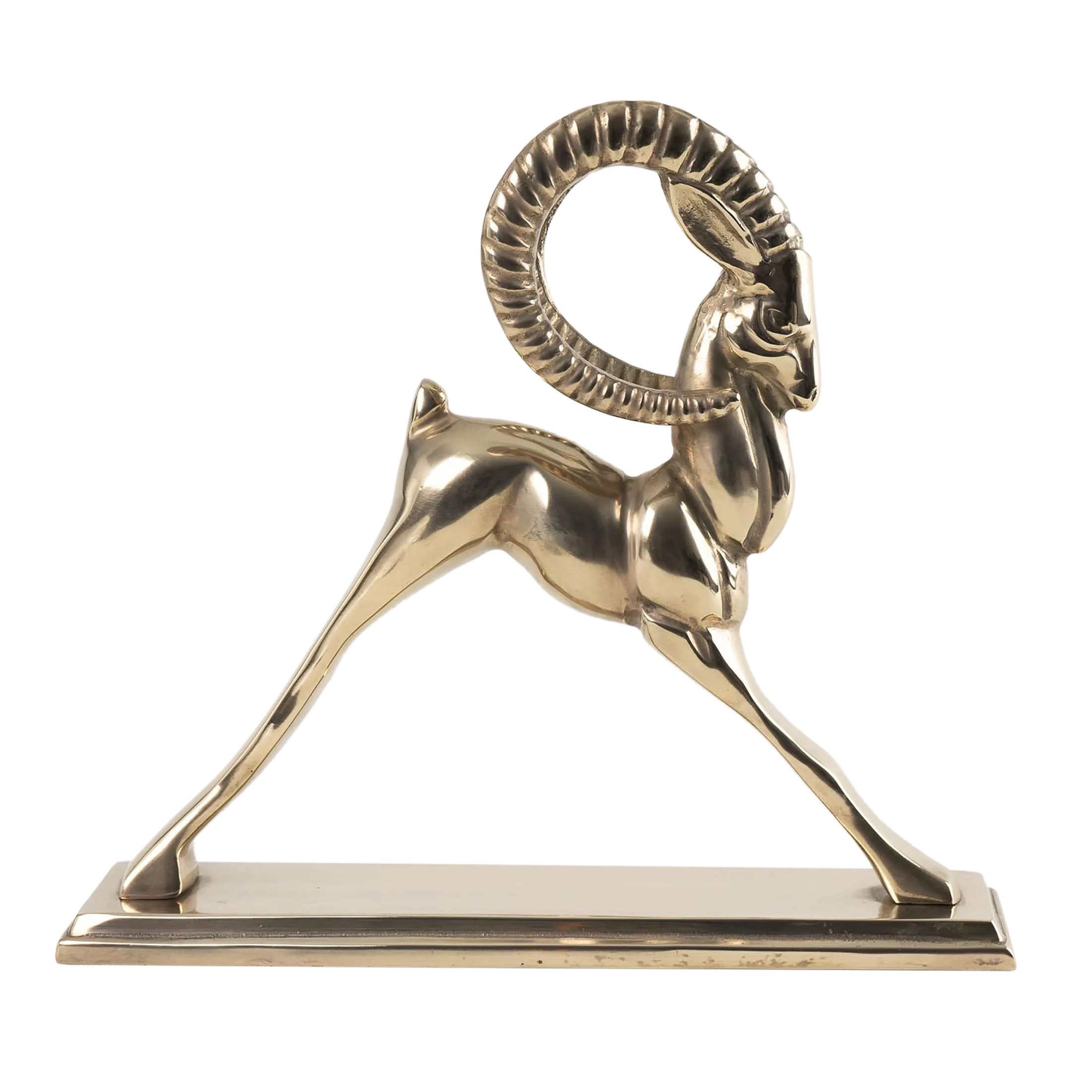 Vintage Brass Ram Figure | Chairish