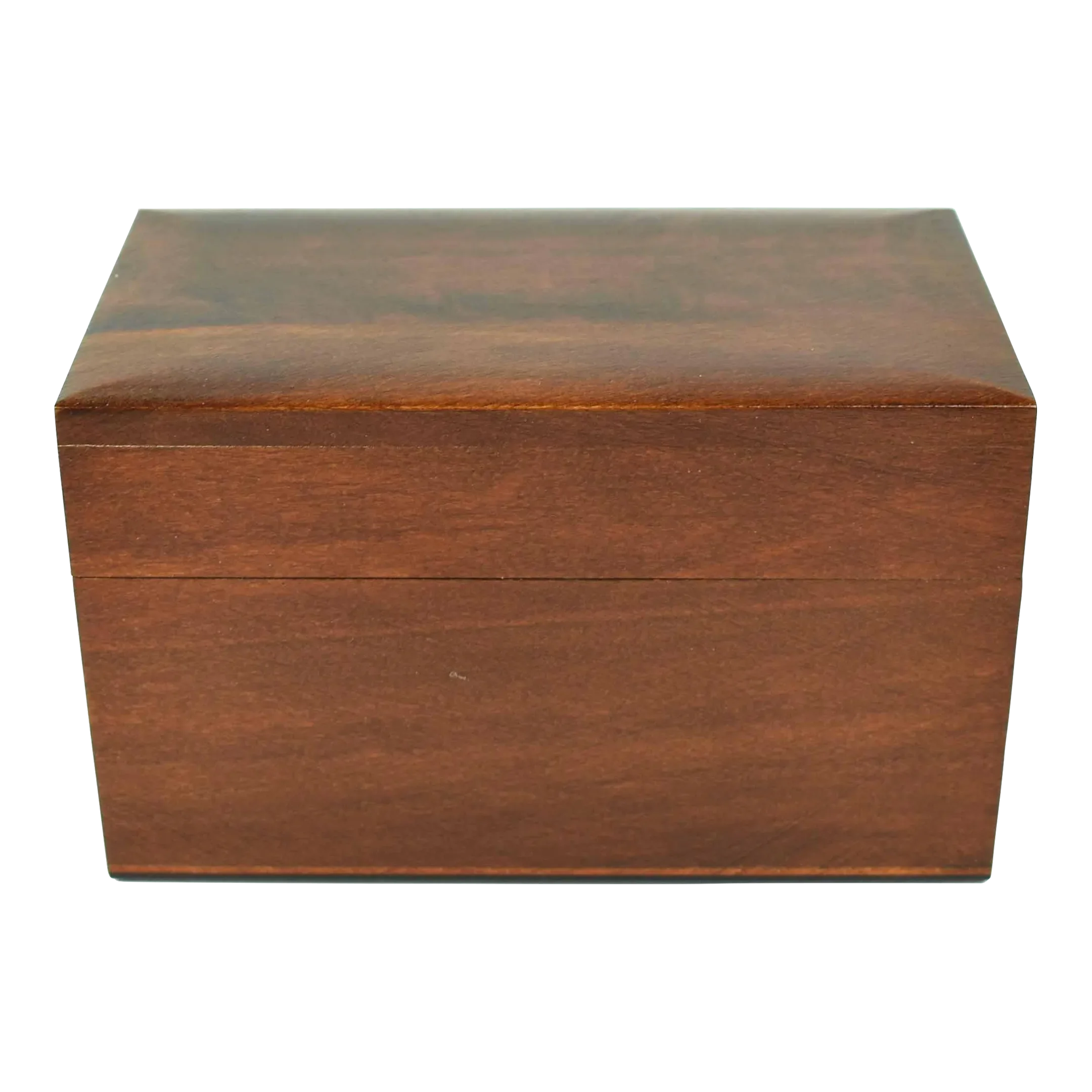 Mid 20th Century Handcrafted Wooden Card Box Made in Poland | Chairish