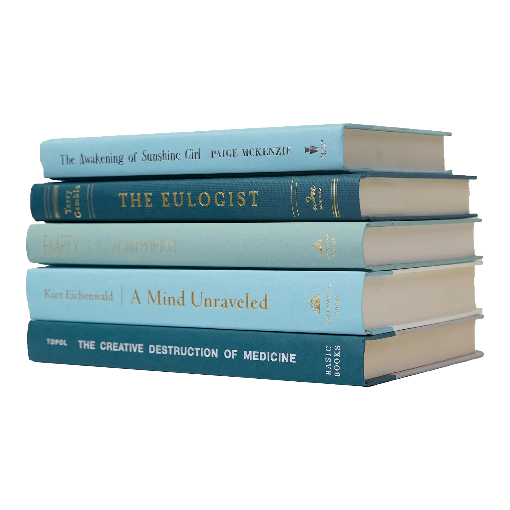Modern Gulf Coast Book Stack, S/5 | Chairish