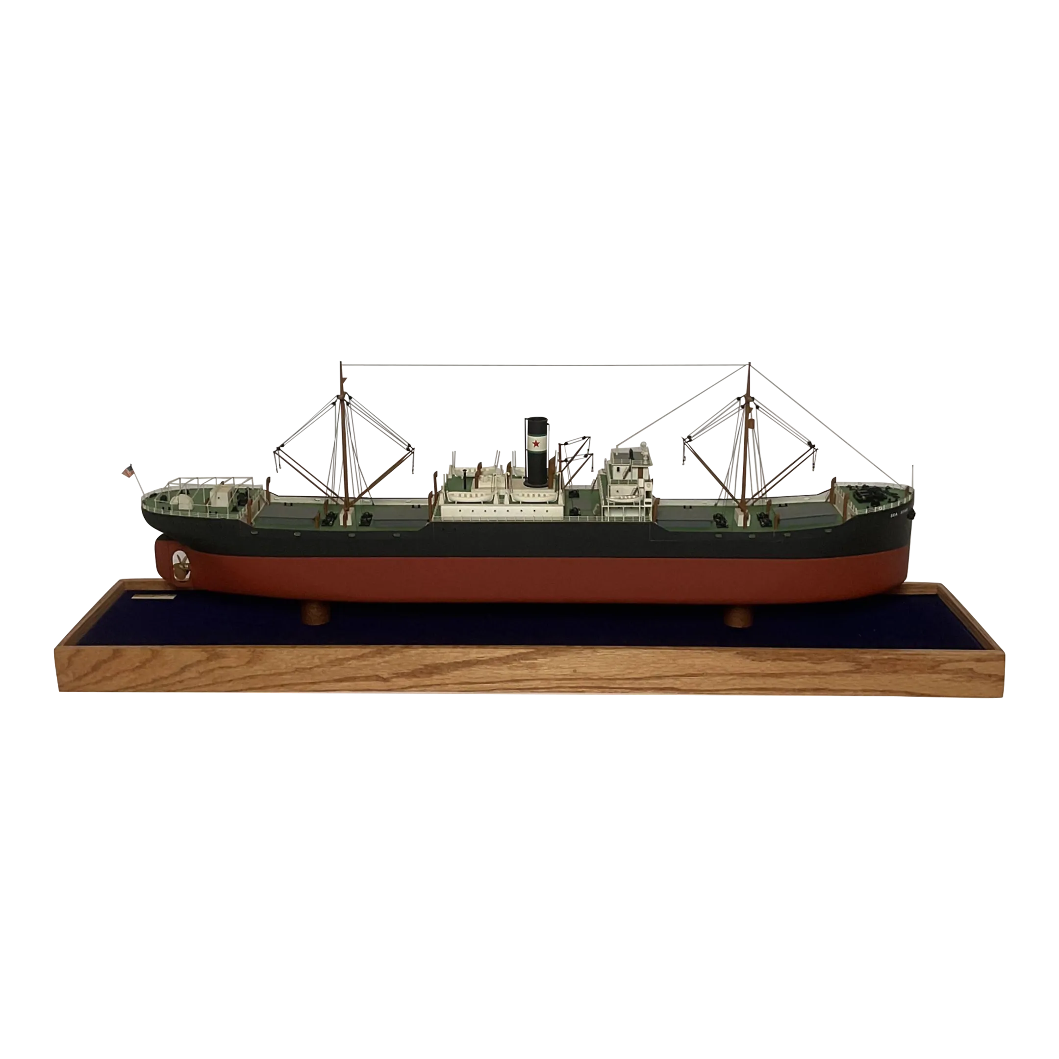 1930s Vintage Large Ship Model of the C3 Freighter Sea Star | Chairish