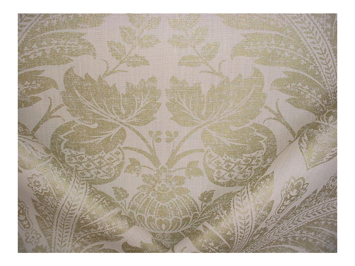 Gp & J Baker Venetian Damask Gold White Upholstery Fabric - 10-5/8 ...