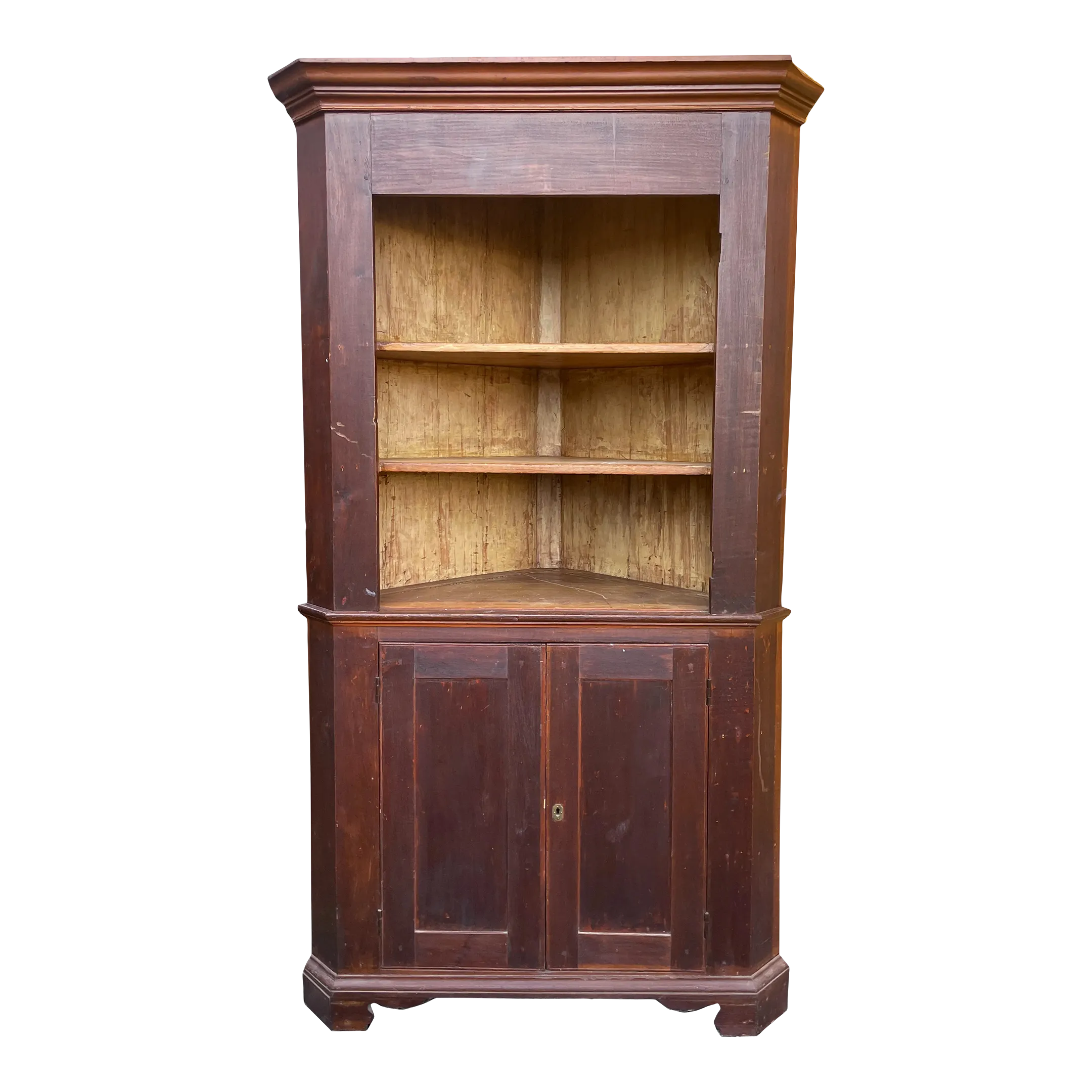 Early 1800s Shaker Corner Cabinet | Chairish