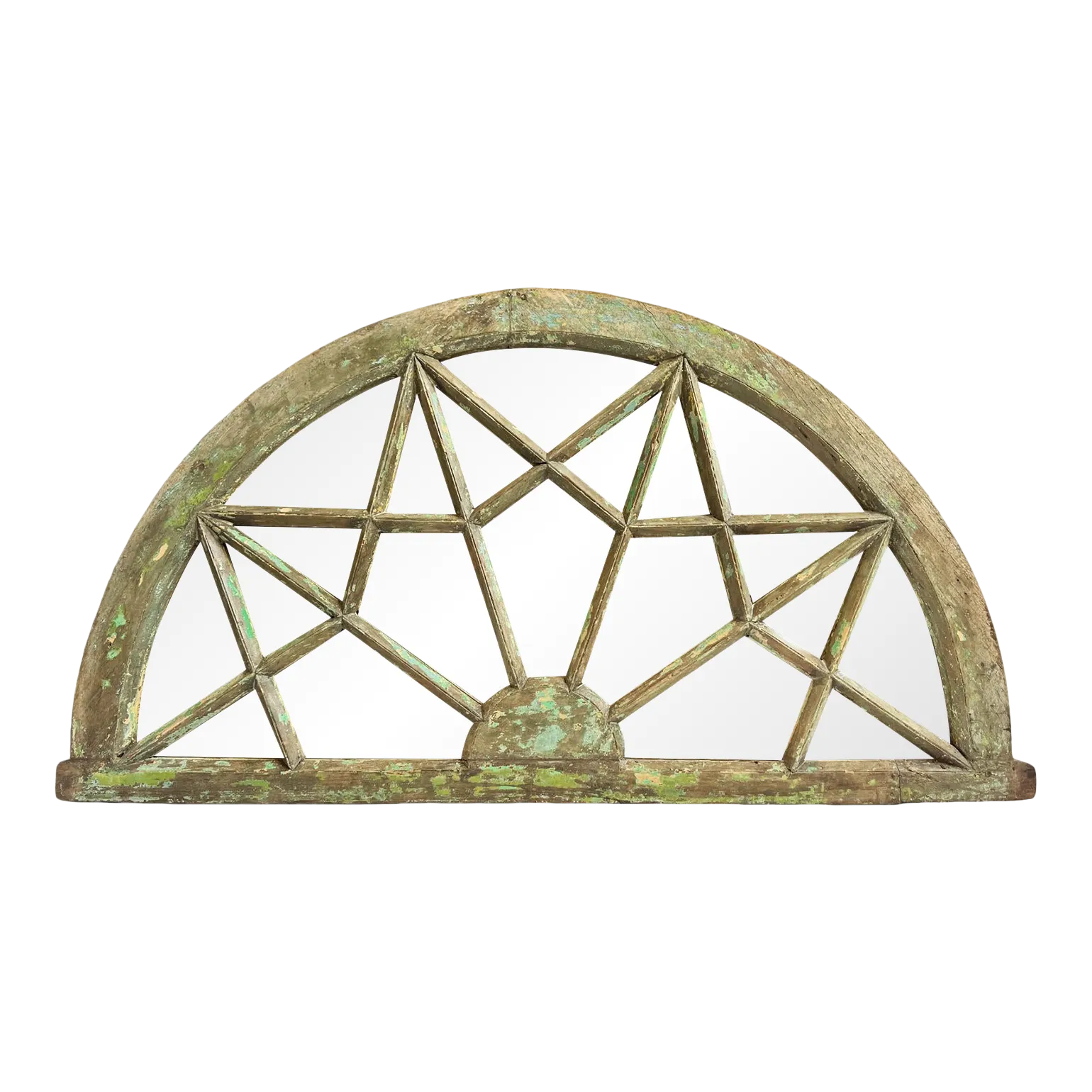 Vintage Arched Transom Mirror | Chairish