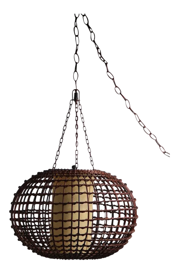 Bamboo Sphere Chandelier by Tarogo 2007 | Chairish