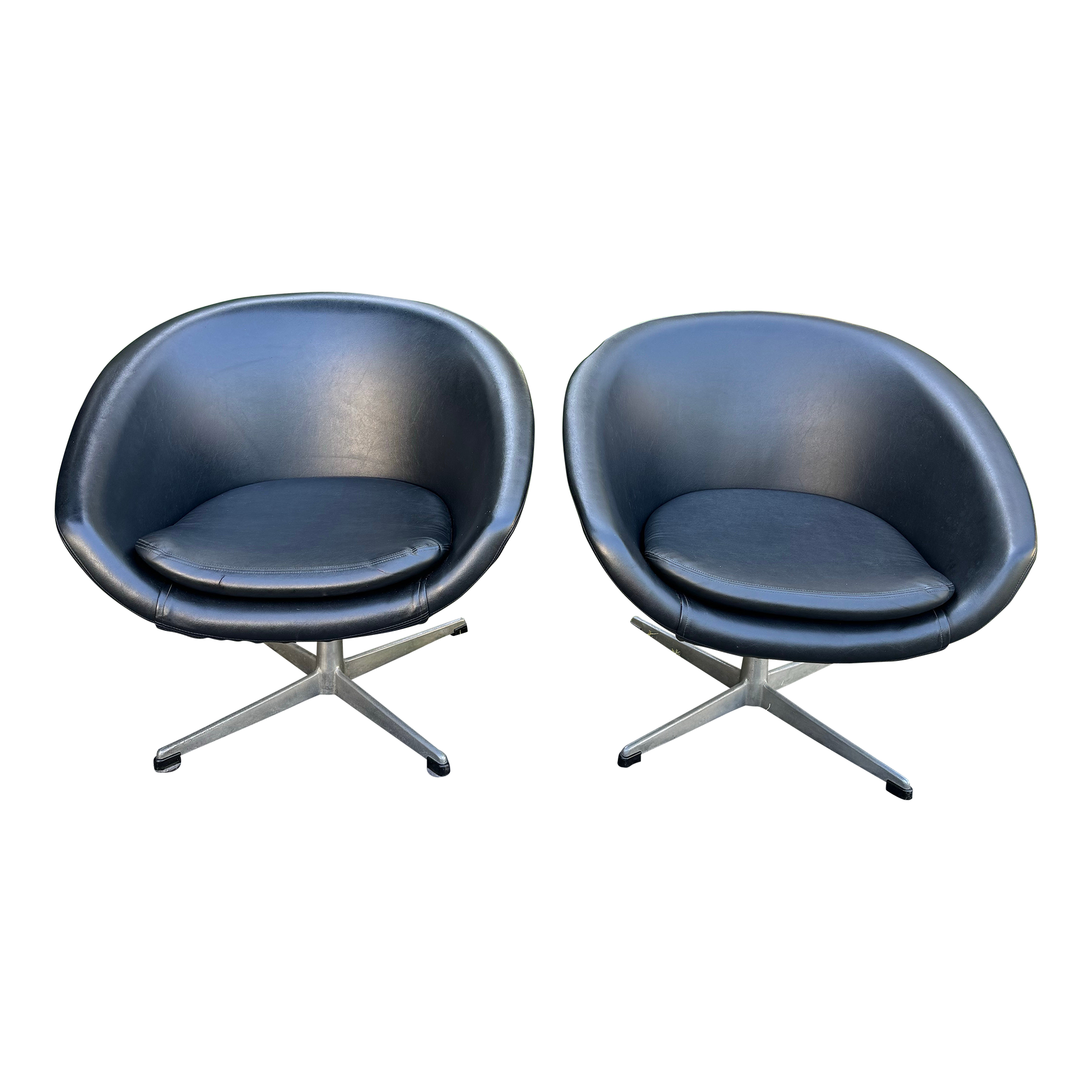 Mid Century Modern Overman Sweden Pod Chairs - a Pair | Chairish