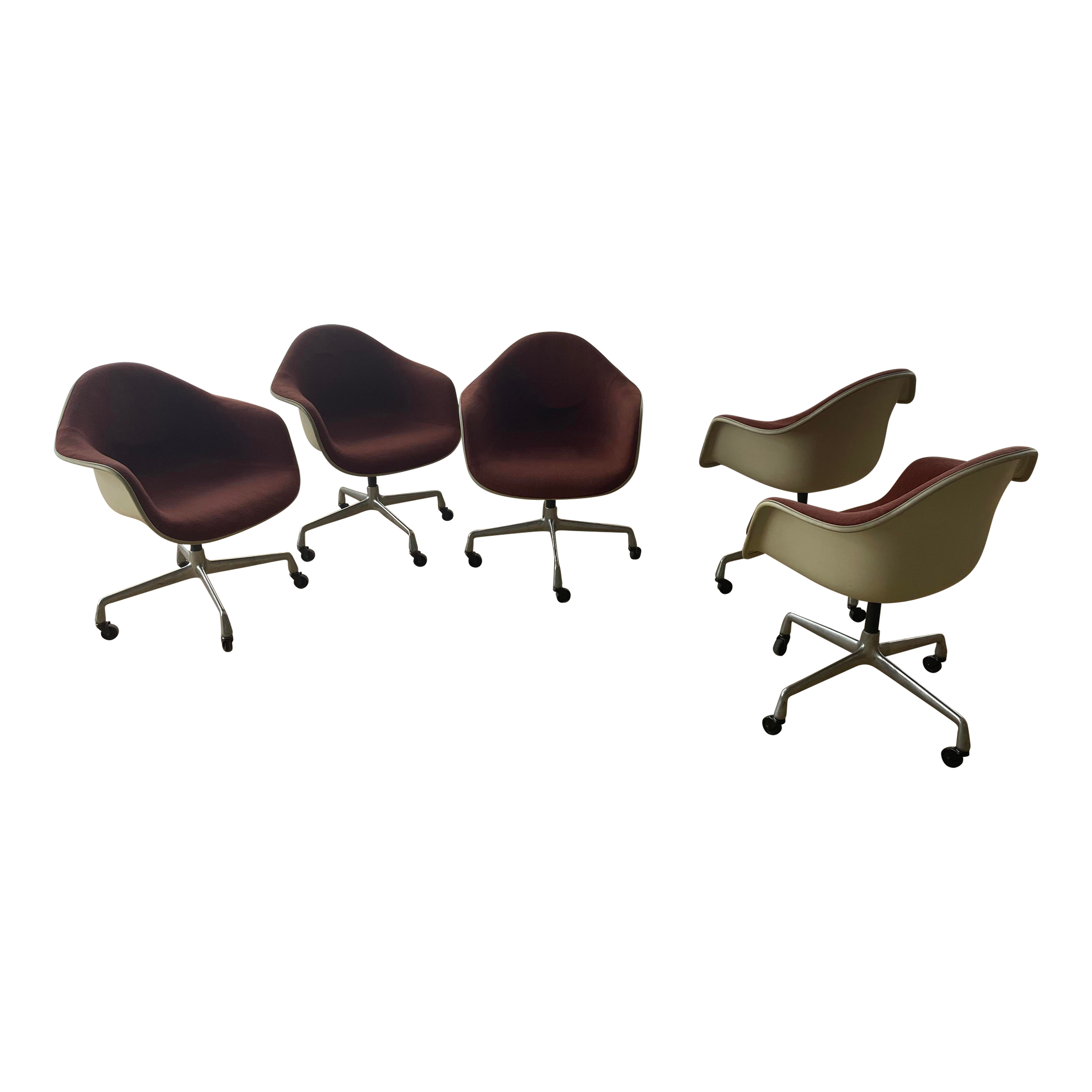 Set of 5 Mid-Century Modern Herman Miller Charles and Ray Eames ...