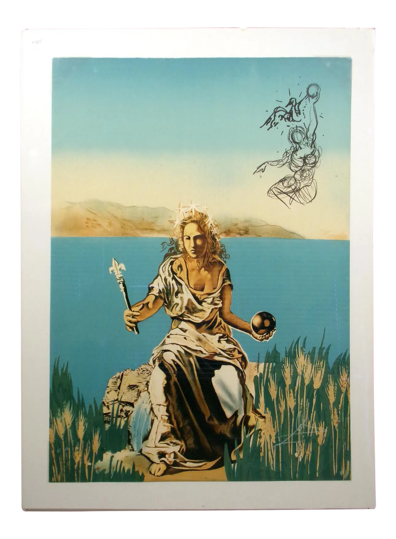 1976 "Coronation of Gala" Lithograph Hand Signed by Salvador Dali ...