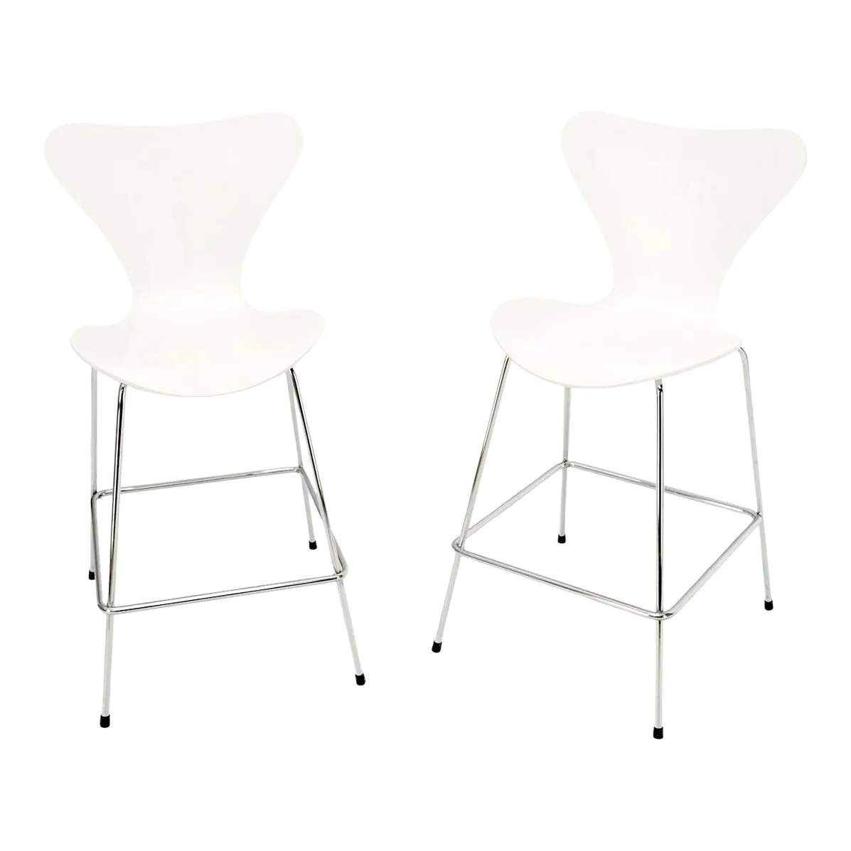 Pair of Fritz Hansen Ant Seats High Bar Stools Chairs | Chairish