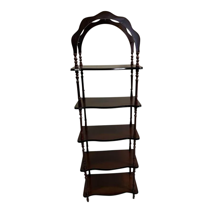 Antique Victorian Mahogany Open Display Rack. 19th Century. | Chairish
