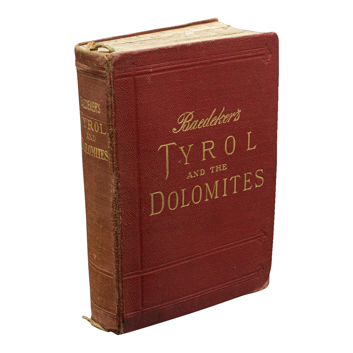1920s Vintage Baedeker's Guide, Tyrol & Dolomites, English Language ...