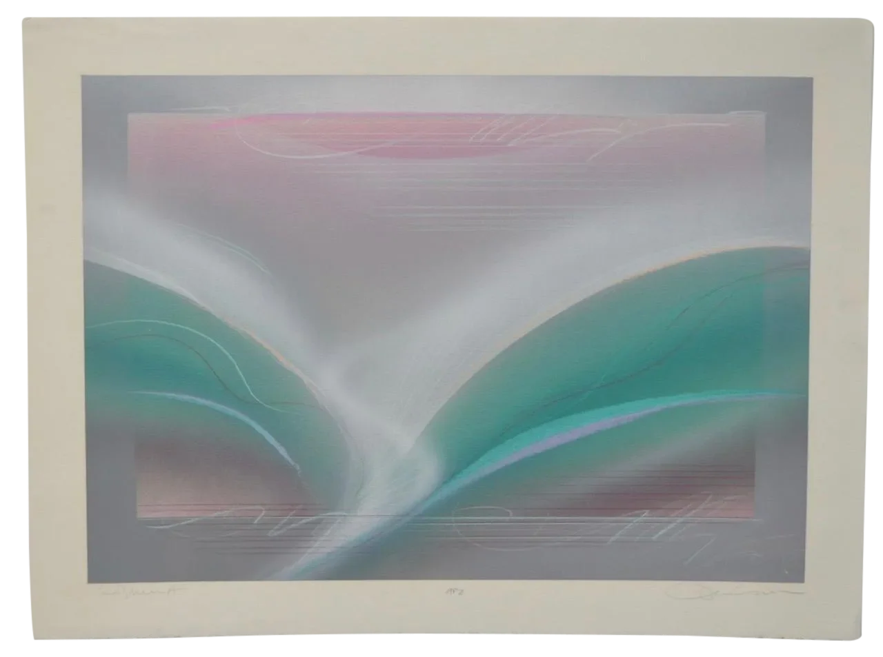 David Quinn "Dolphin A" Contemporary Abstract Lithograph | Chairish