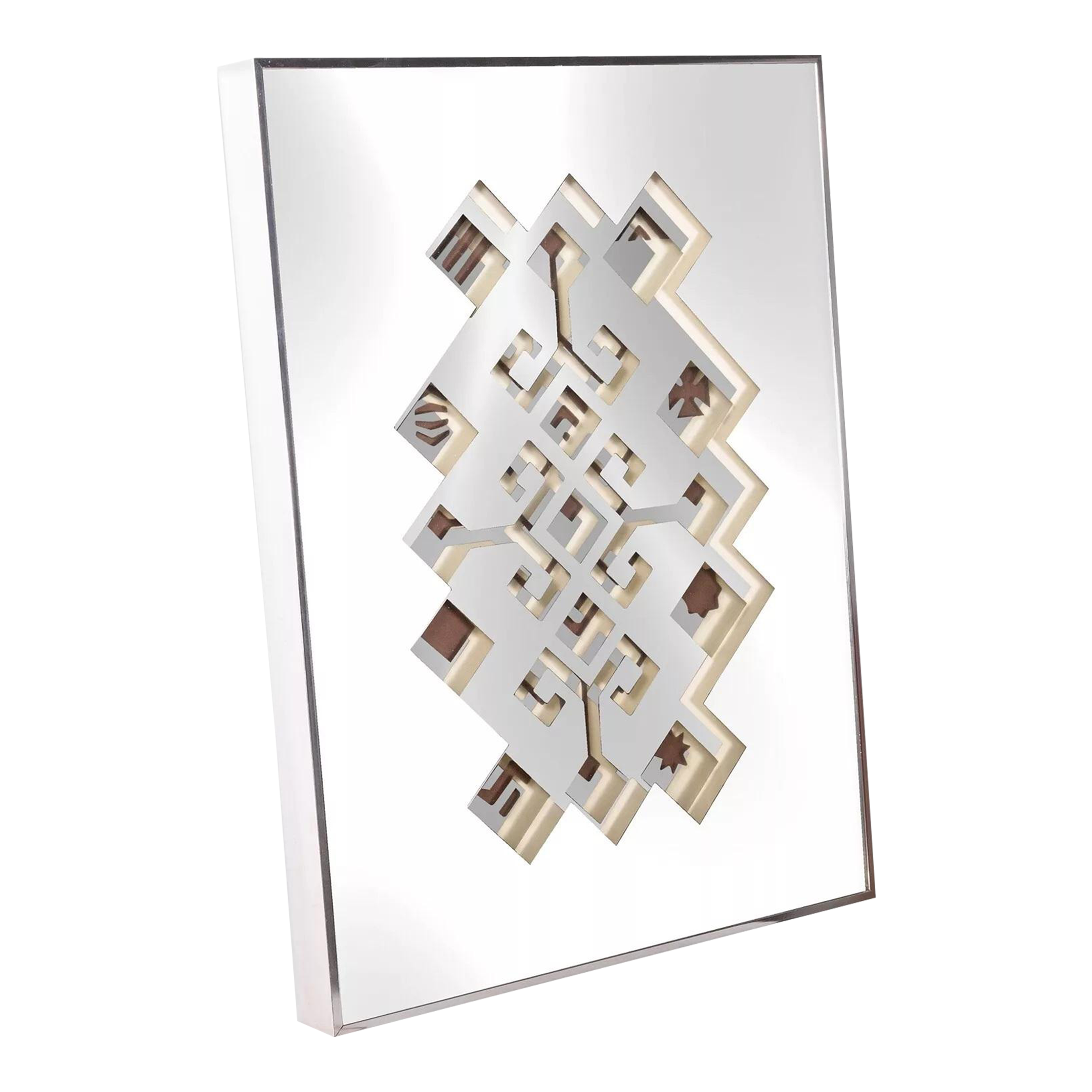 Greg Copeland Op Art Geometric Abstract Mirror Mid Century Modern ...