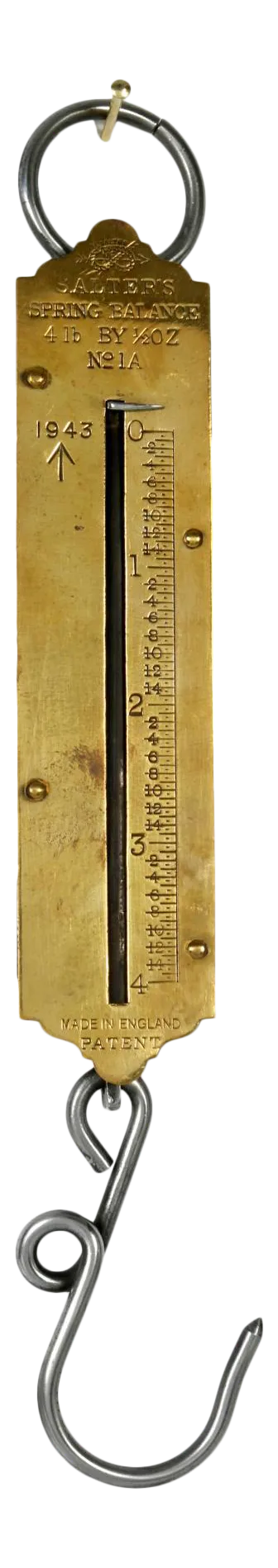 Antique English Brass Salter Scale | Chairish