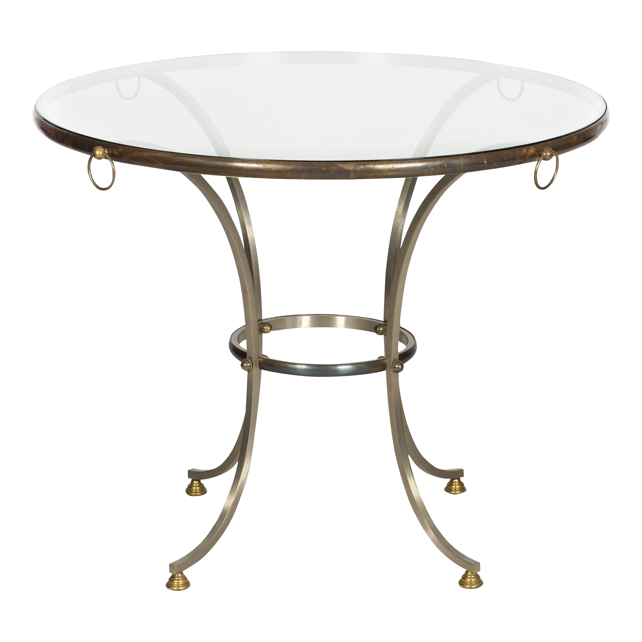 HollywHollywood Regency Round Circular Table, Manner of Maison Jansen Ca. 1970sood Regency Round ...