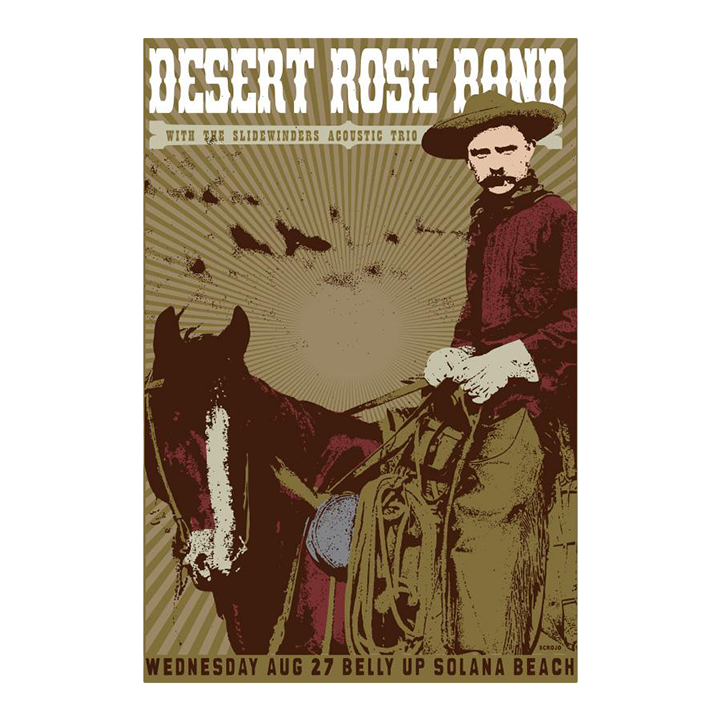2008 American Concert Poster - Desert Rose Band, the Slidewinders ...