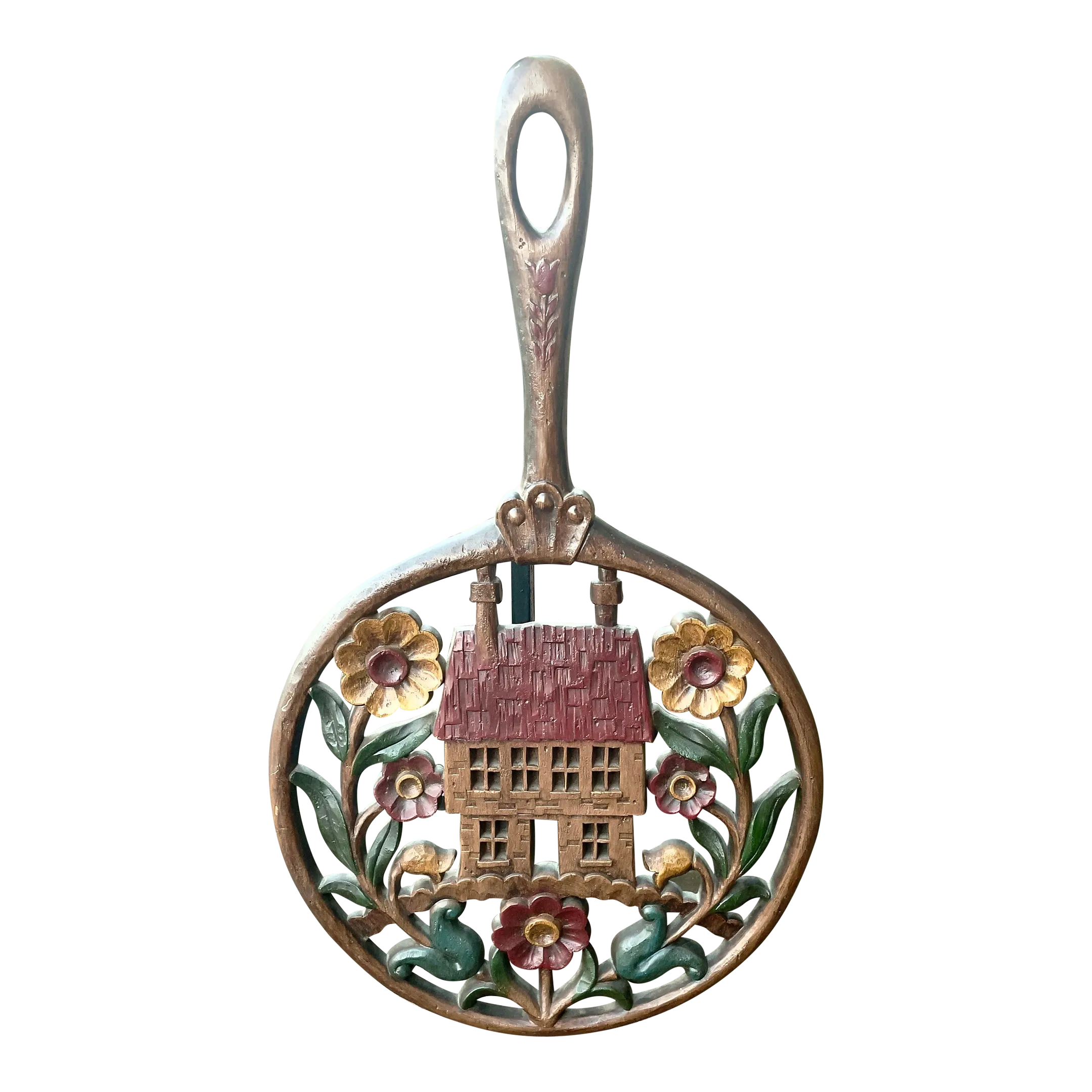 Vintage Syroco Brand Cast Resin Oversized Wooden Textured, Decorative ...