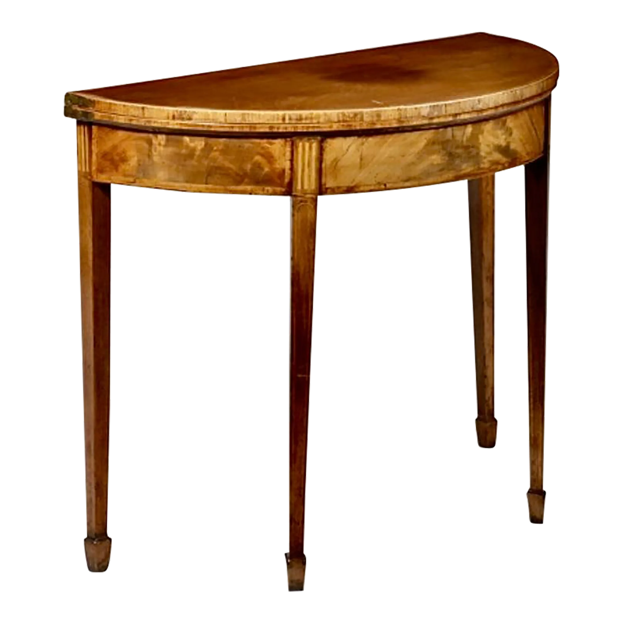 George III Mahogany Fold-Over Games Table | Chairish