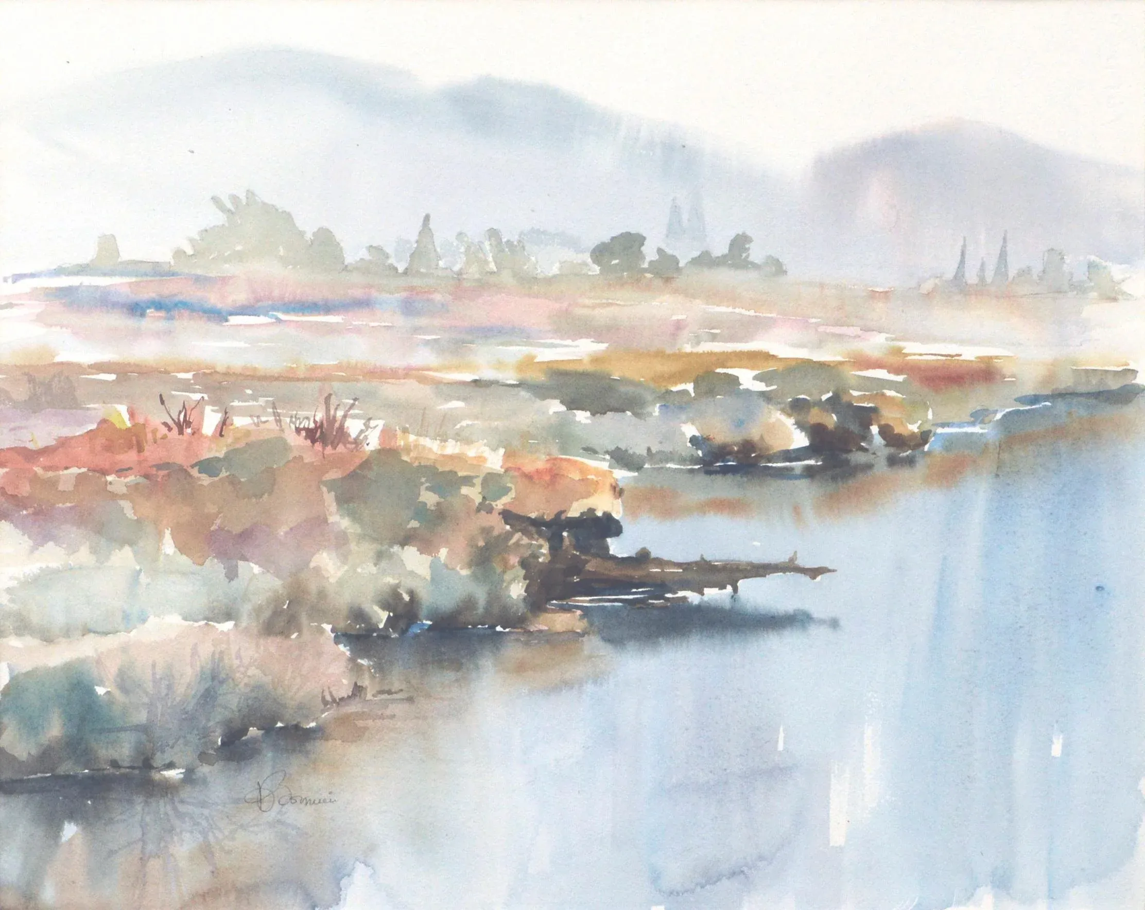Impressionist Watercolor Landscapes