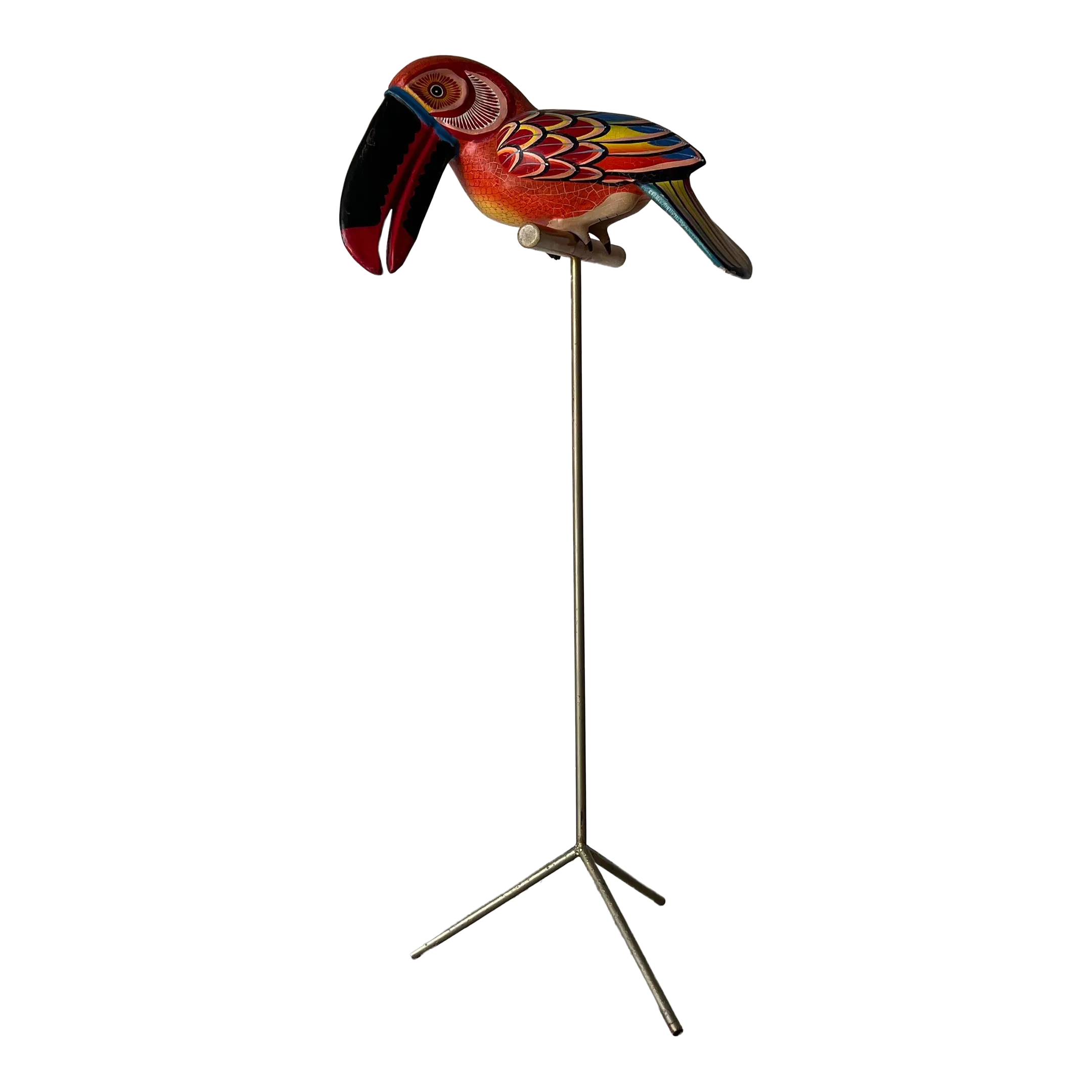 1980s Sergio Bustamante - Style Large Toucan Bird Floor Sculpture ...