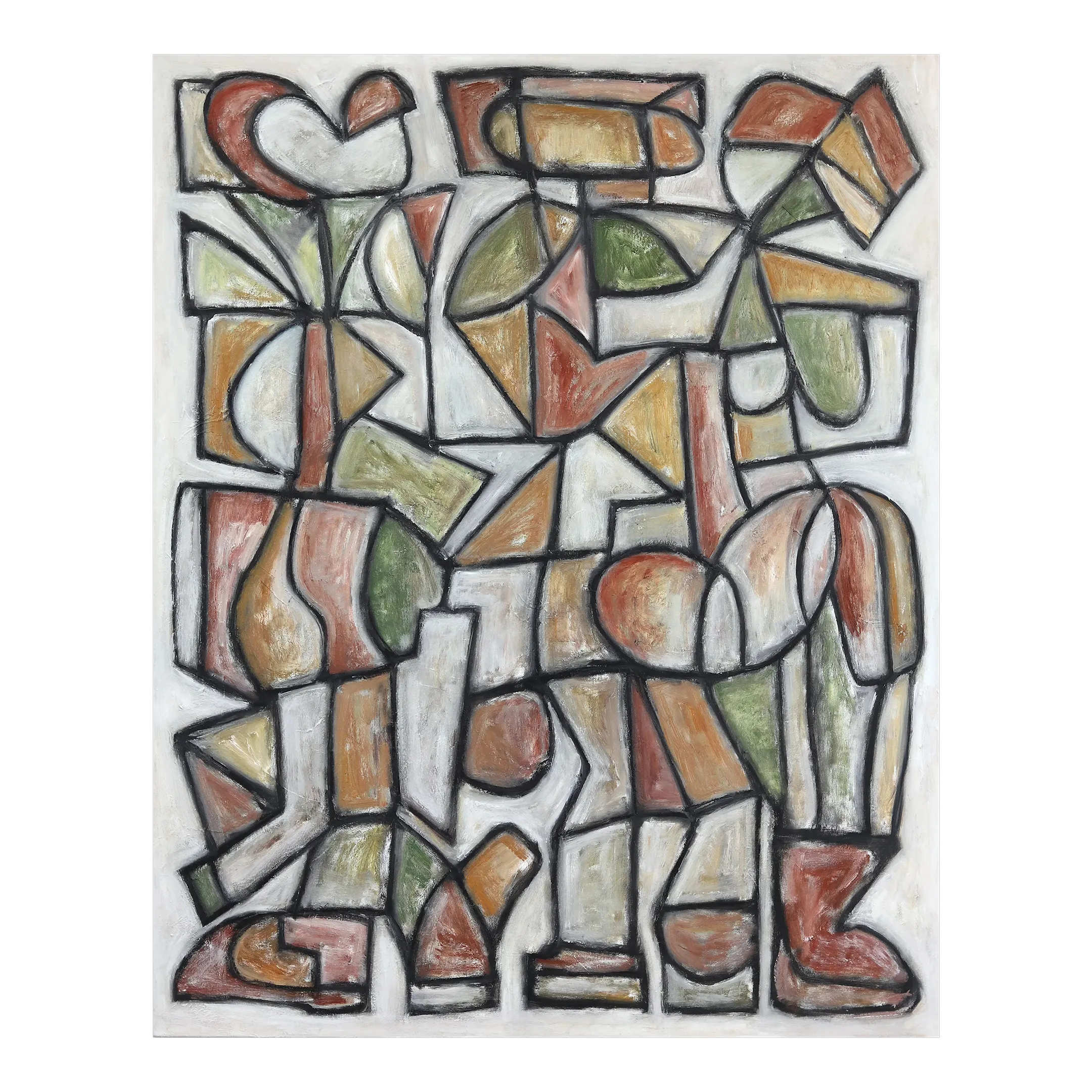 Anima - Large Contemporary Abstract Geometric Painting Original Artwork ...