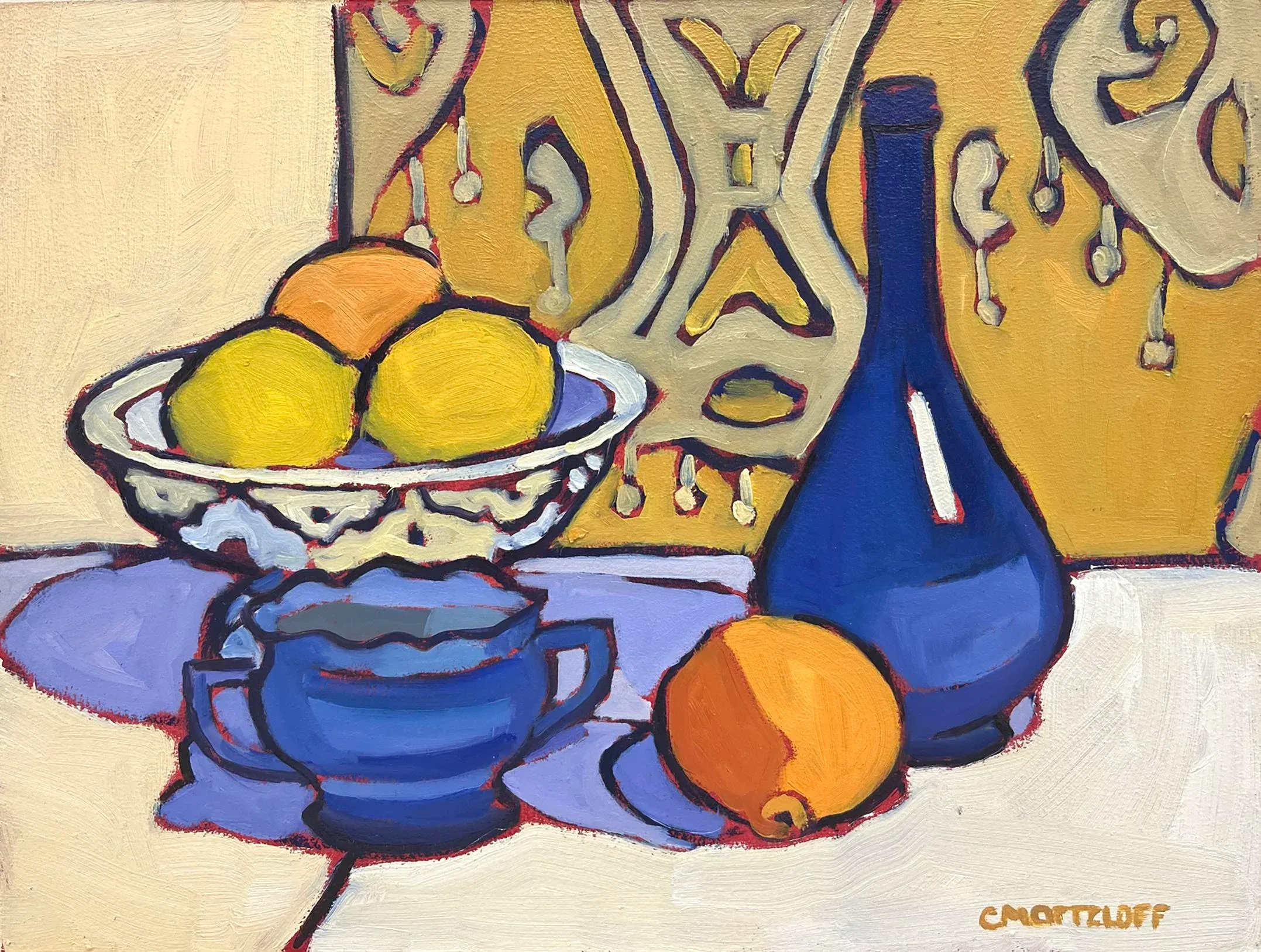 "The Blue Bottle" Fauvist Still Life Oil Painting by Catherine ...