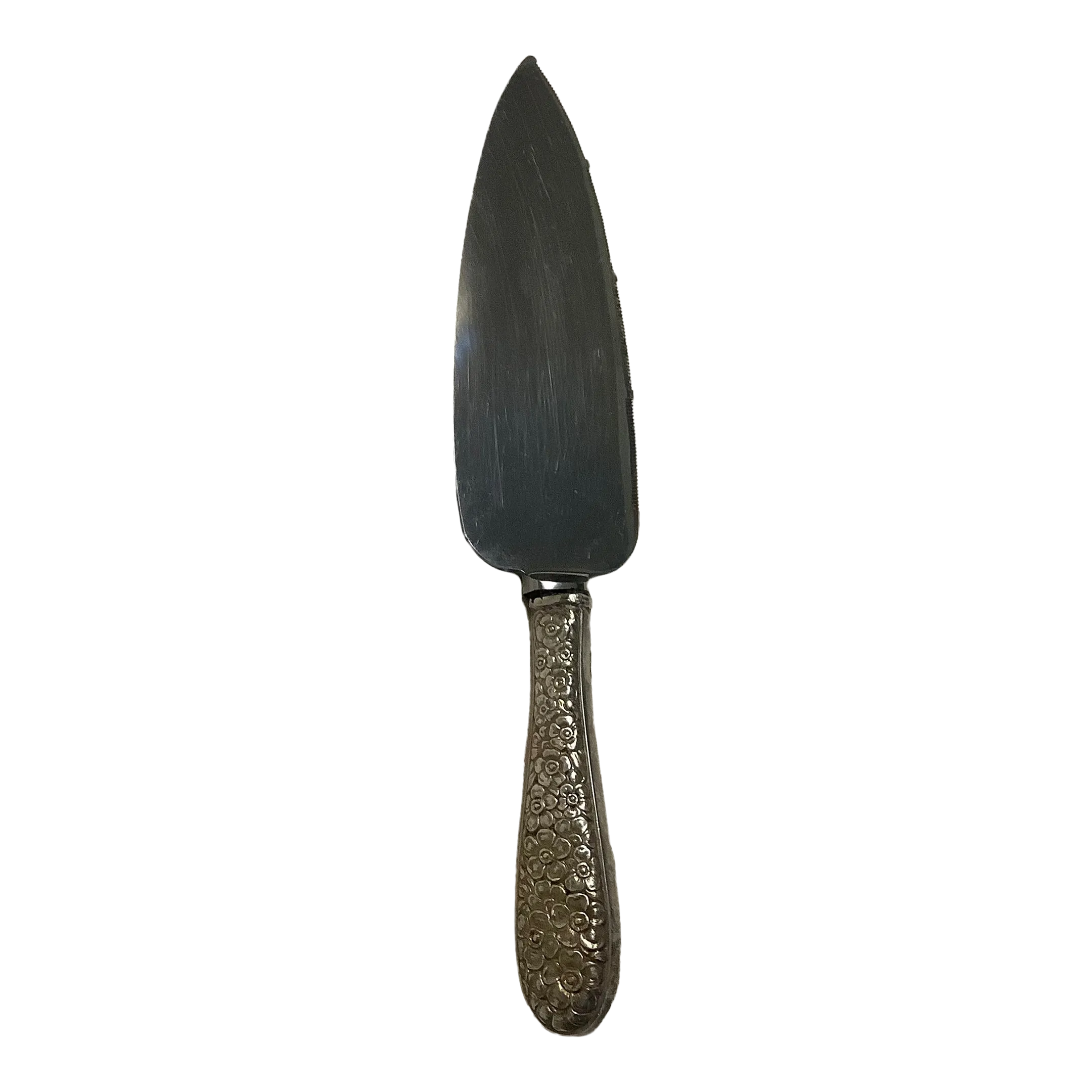 Vintage Hunt Silver Co. Repousse Cake Server | Chairish