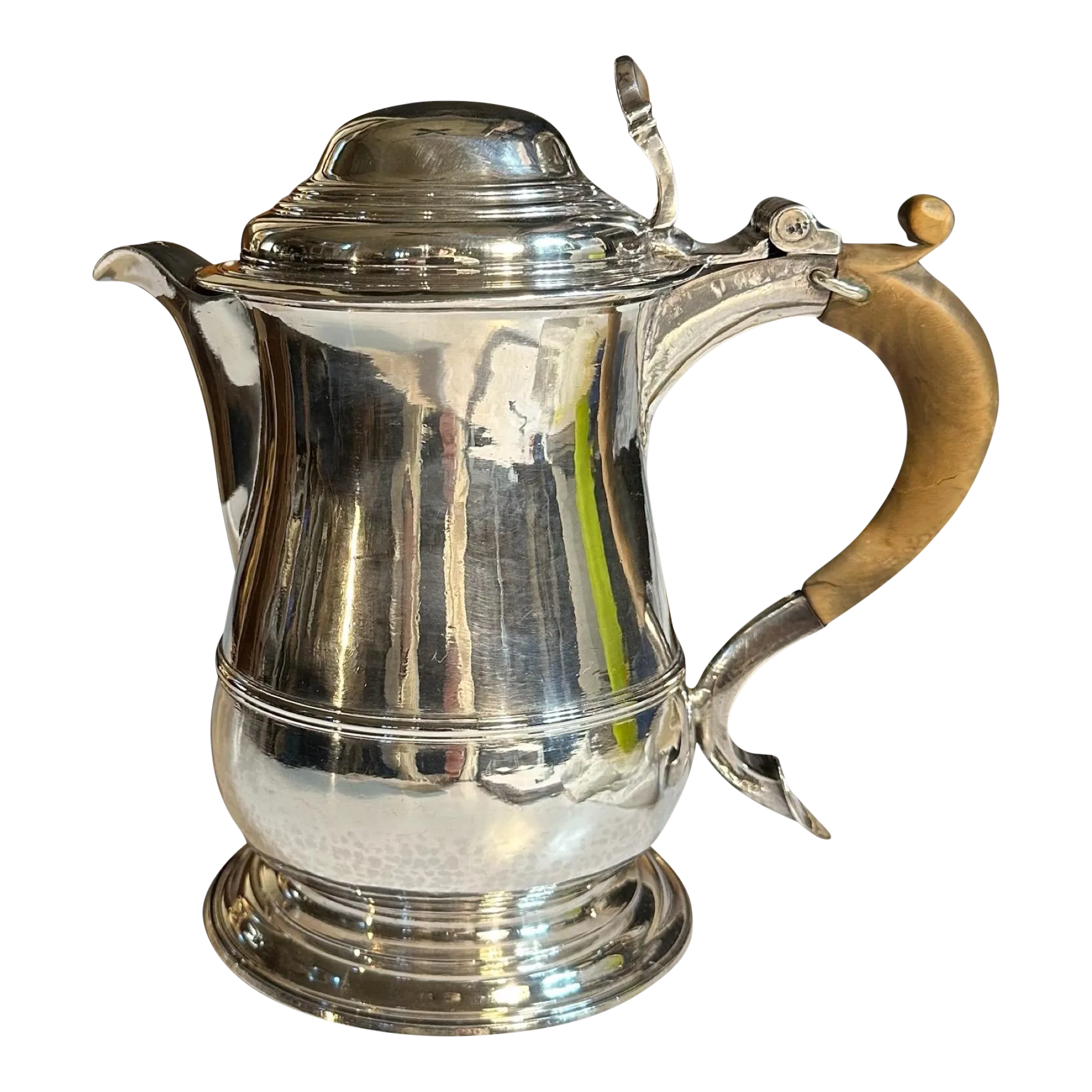Mid 18th Century English Coffee Pot With Hallmarks and Wood Handle ...
