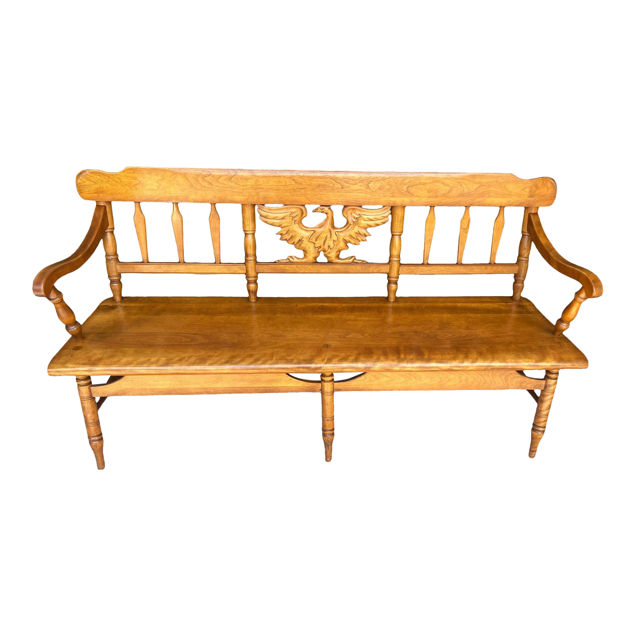 Mid 20th Century Vintage, Cushman Colonial, Solid Maple, Deacon's Bench ...