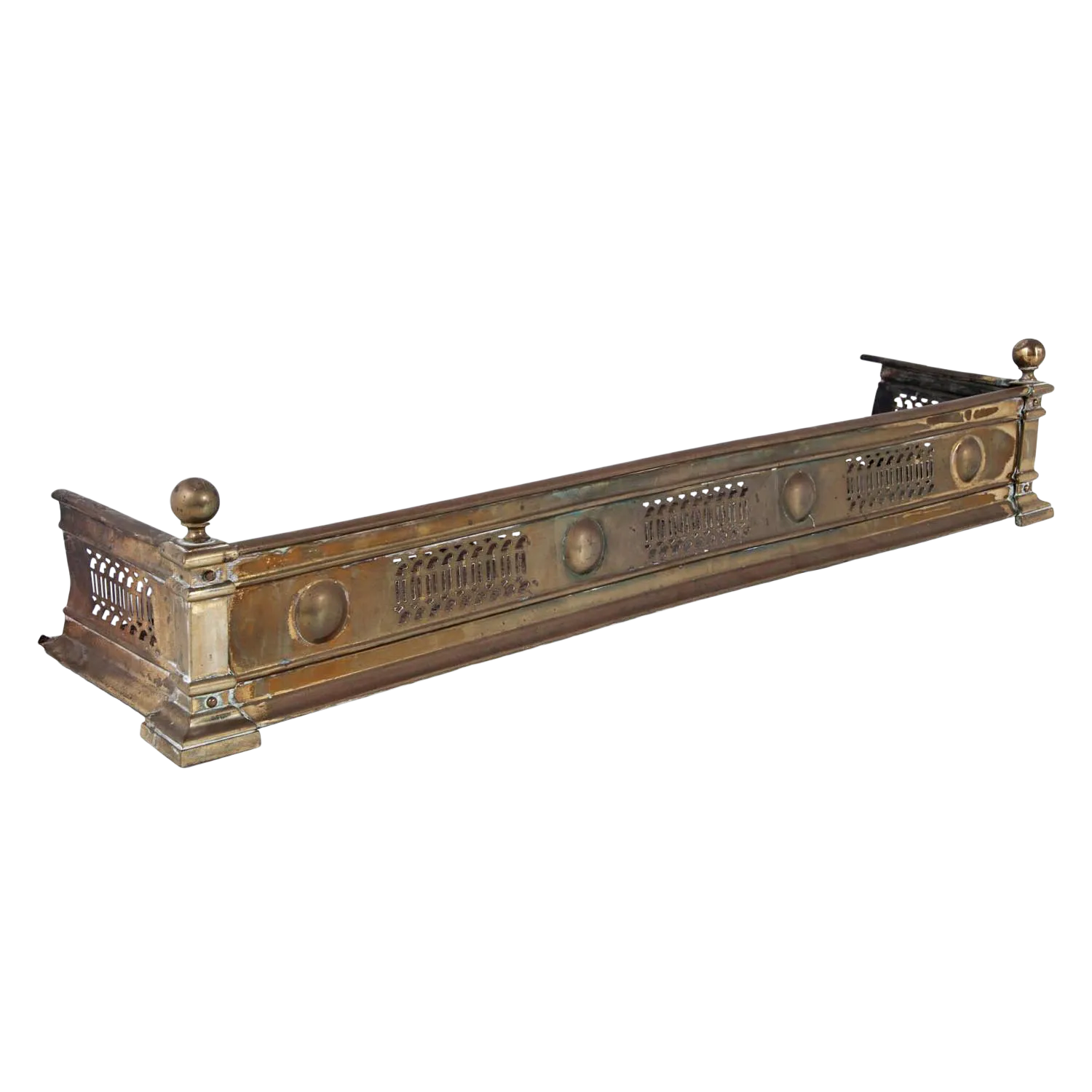 English Brass Fire Fender | Chairish