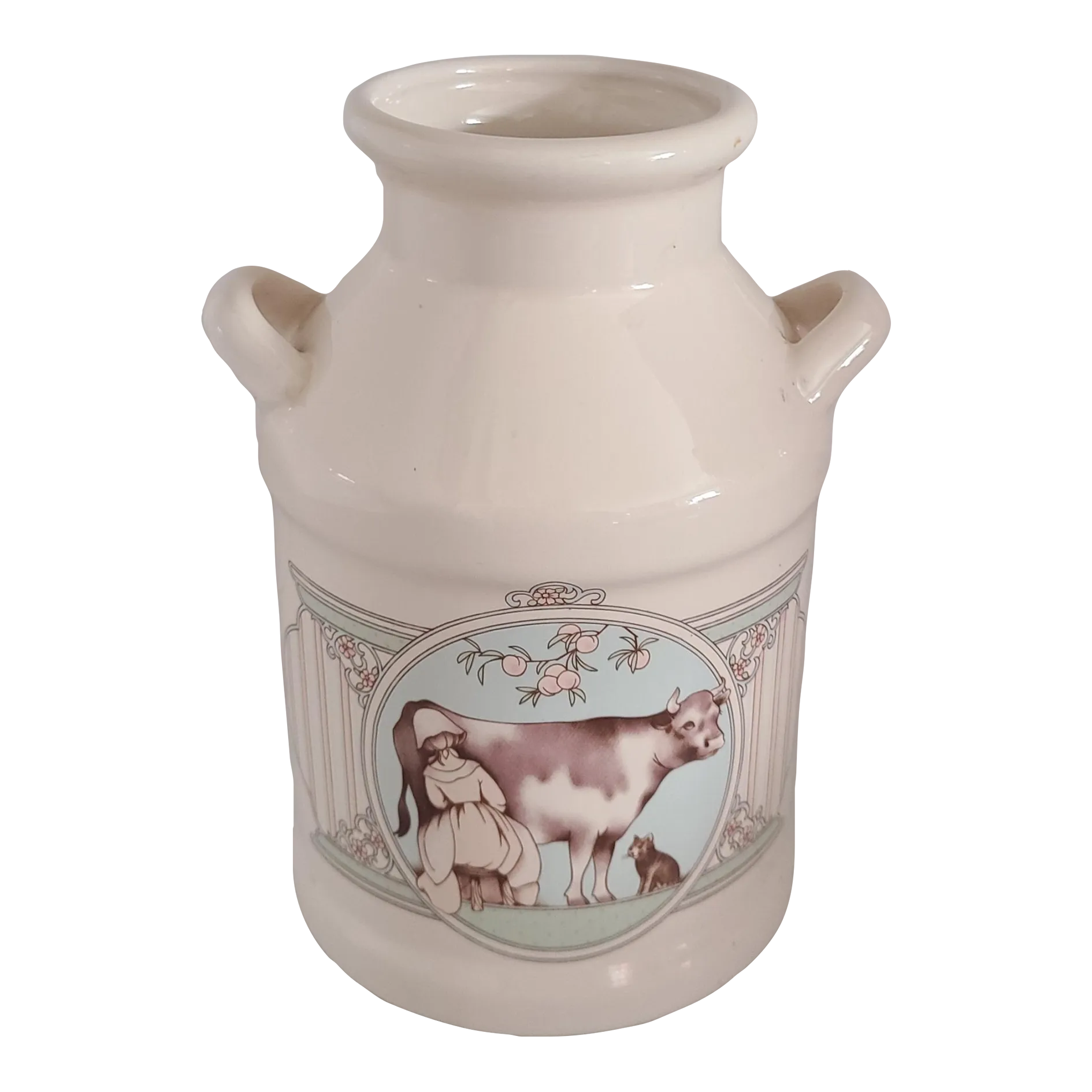 1980's Ceramic Stoneware Milk Jug | Chairish