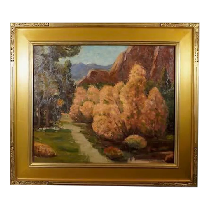 Scott Snowden - California Landscape 1930s Oil on Canvas | Chairish