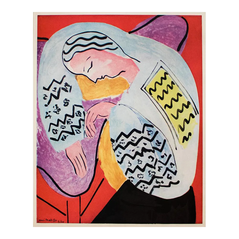 1940s After Henri Matisse "The Dream", First Edition Period Swiss ...