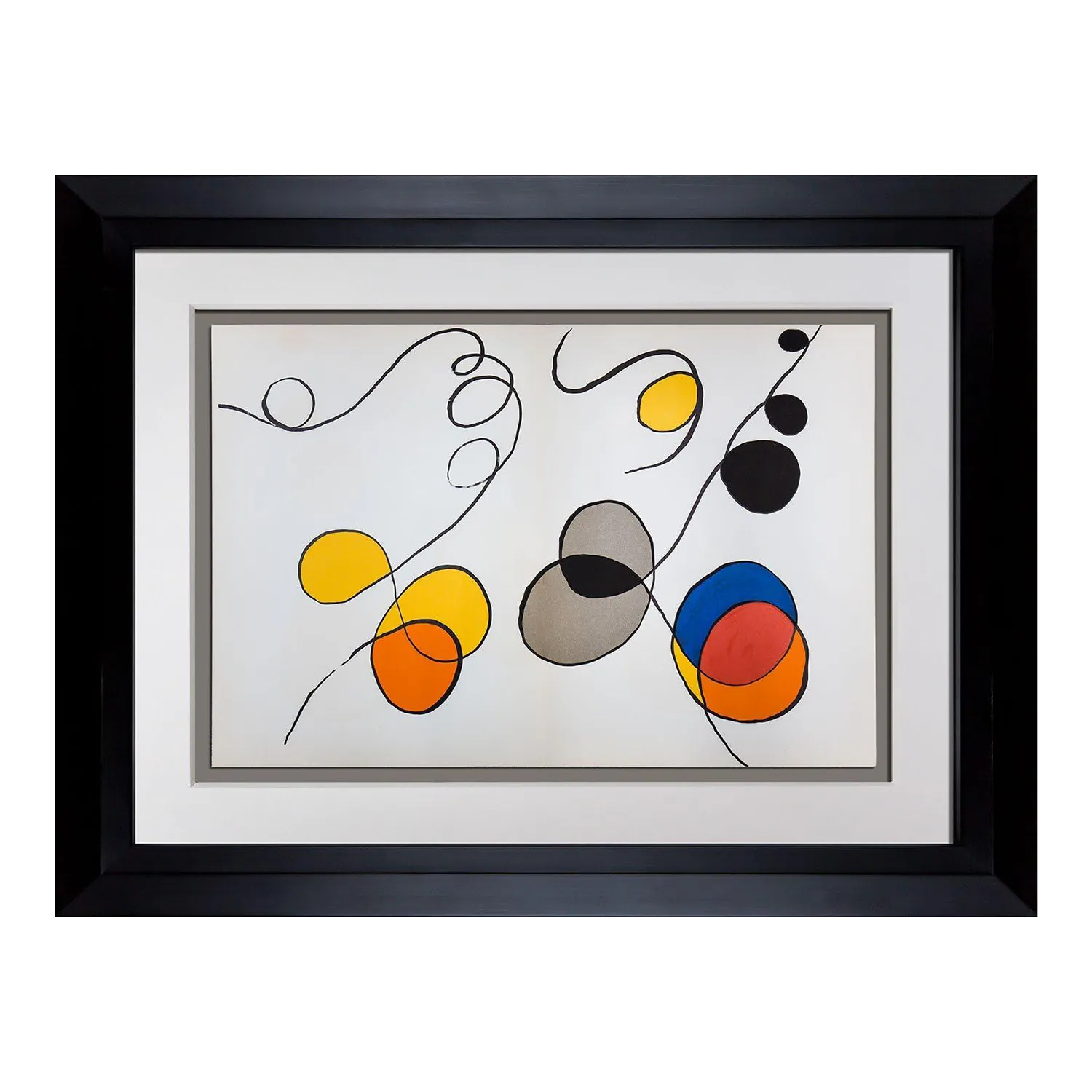 Alexander Calder Original Color Double Lithograph Limited Ed. W/Frame ...