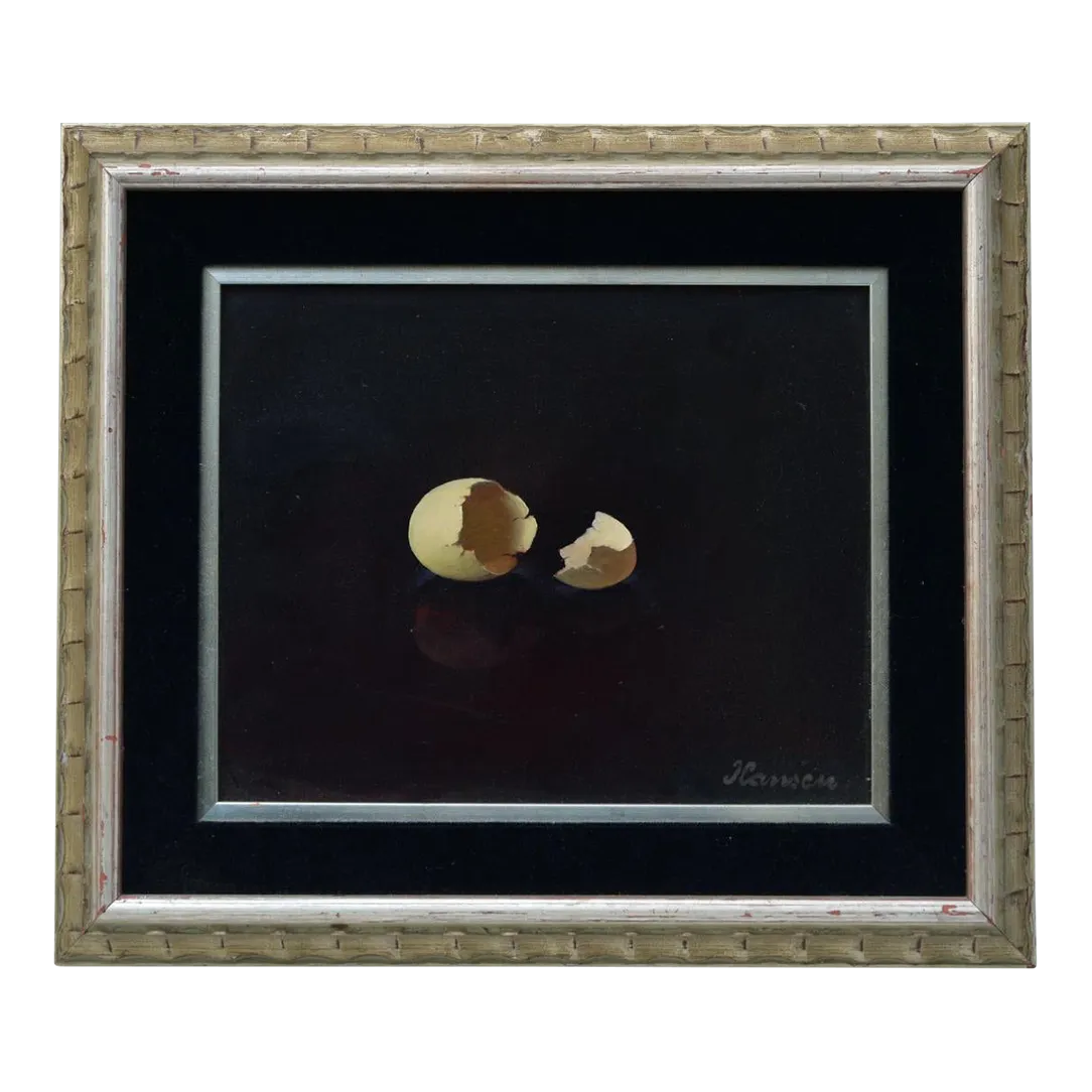 1970s Josef Hansen Silhavy 20th Century Still Life of Egg Shell, 8"x10 ...