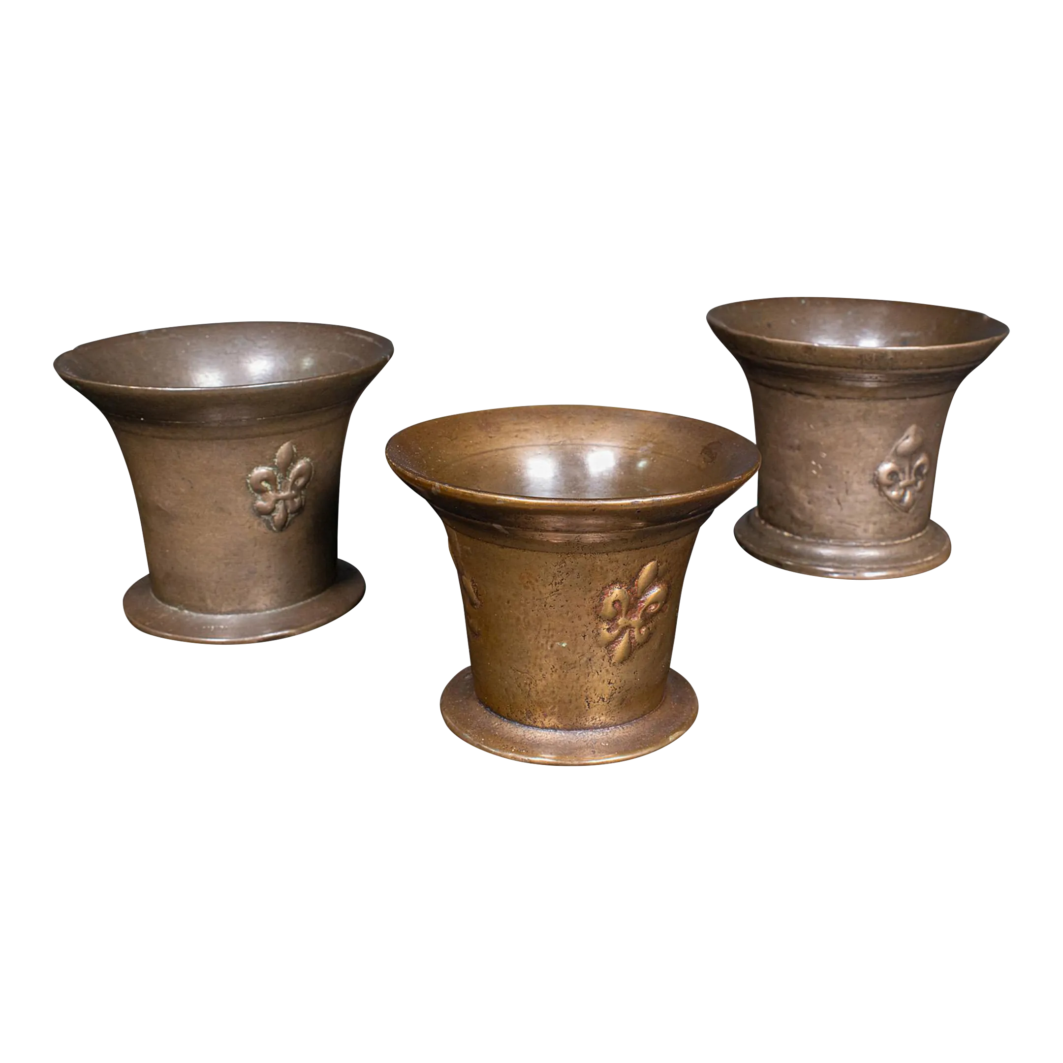 1700's Trio of Antique Mortars | Chairish