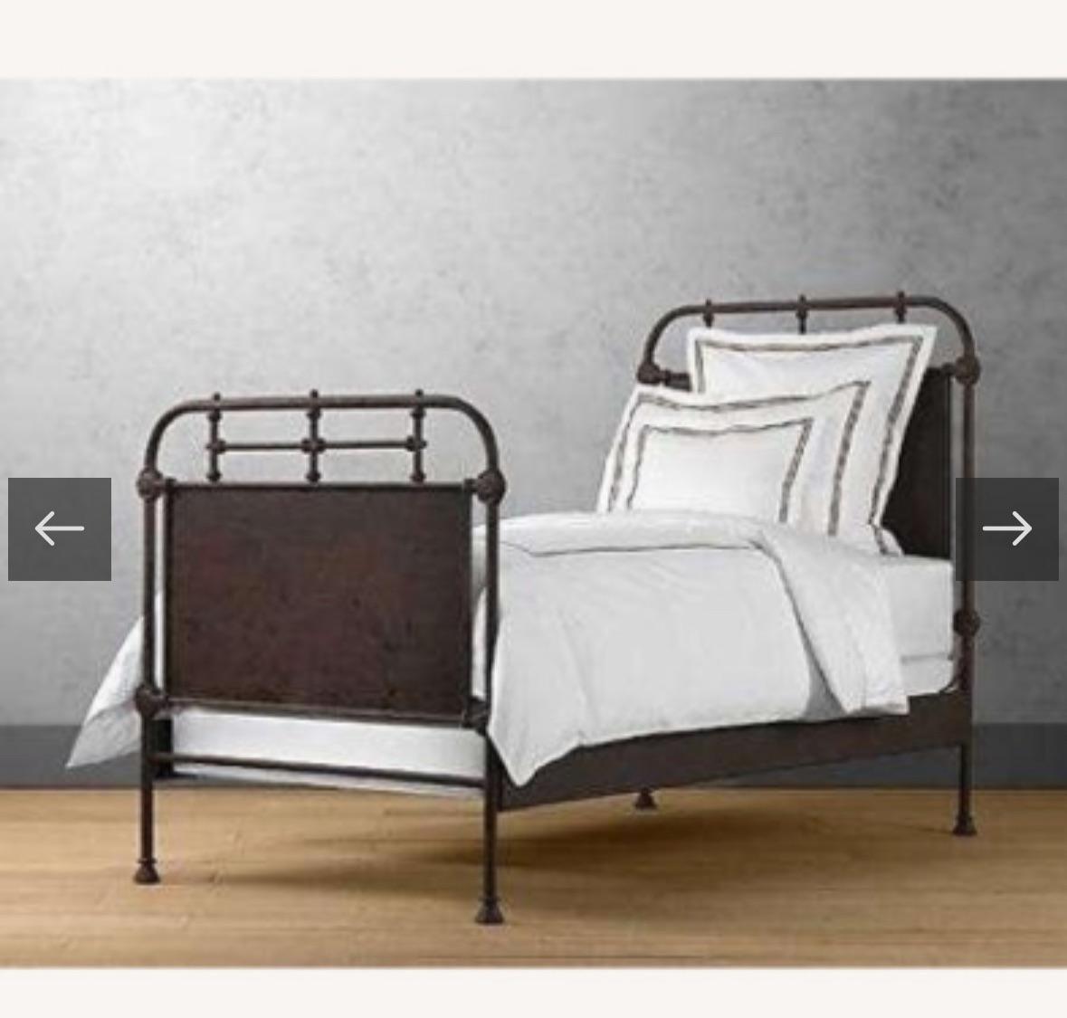Restoration Hardware Iron Twin Bed Set of Two