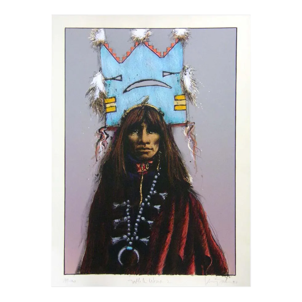Larry Fodor "Tablita Woman2" Lithograph 1987 Hand Signed | Chairish