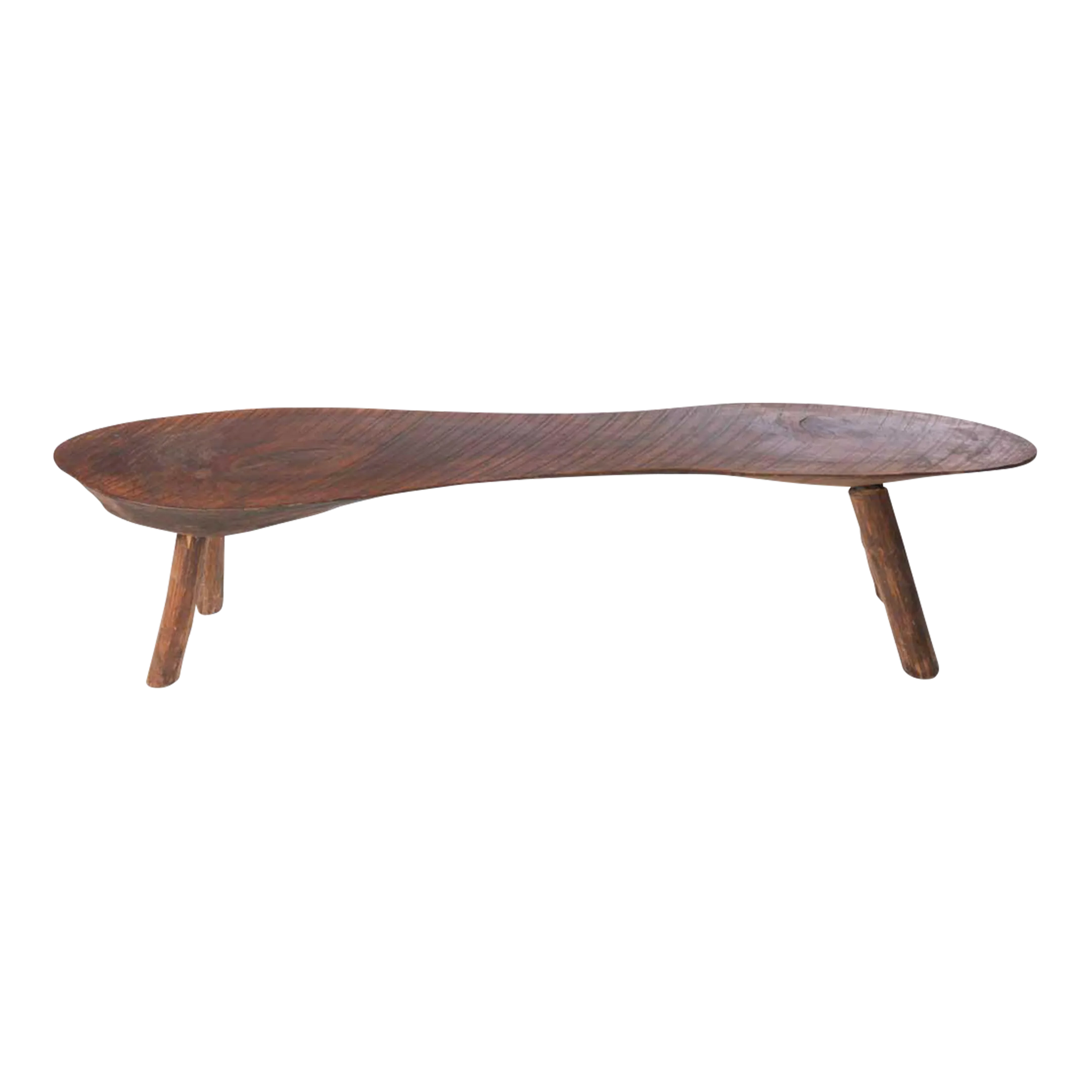 Rustic Slab Table/Bench | Chairish