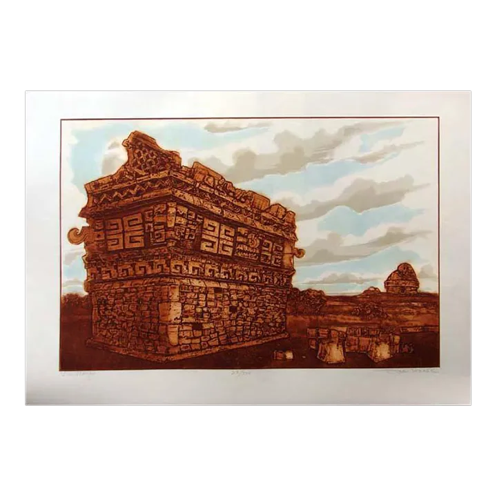 Dean Meeker Los Manjas Original Signed Intaglio Collagraph Artwork ...