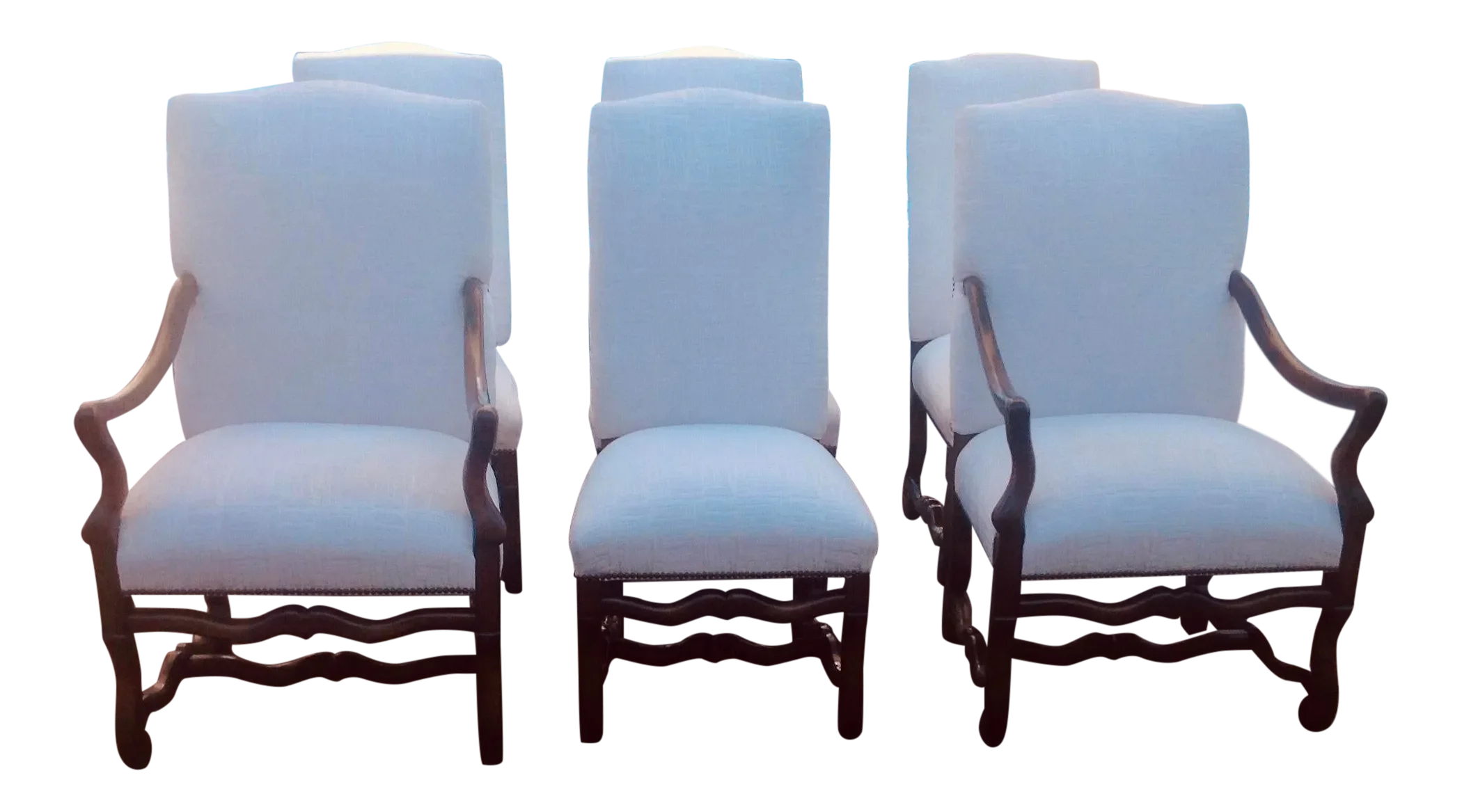 Tuscan Style Dining Chairs - Set of 6 | Chairish