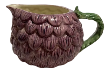 Vintage 1980s Purple Grapes Pitcher | Chairish